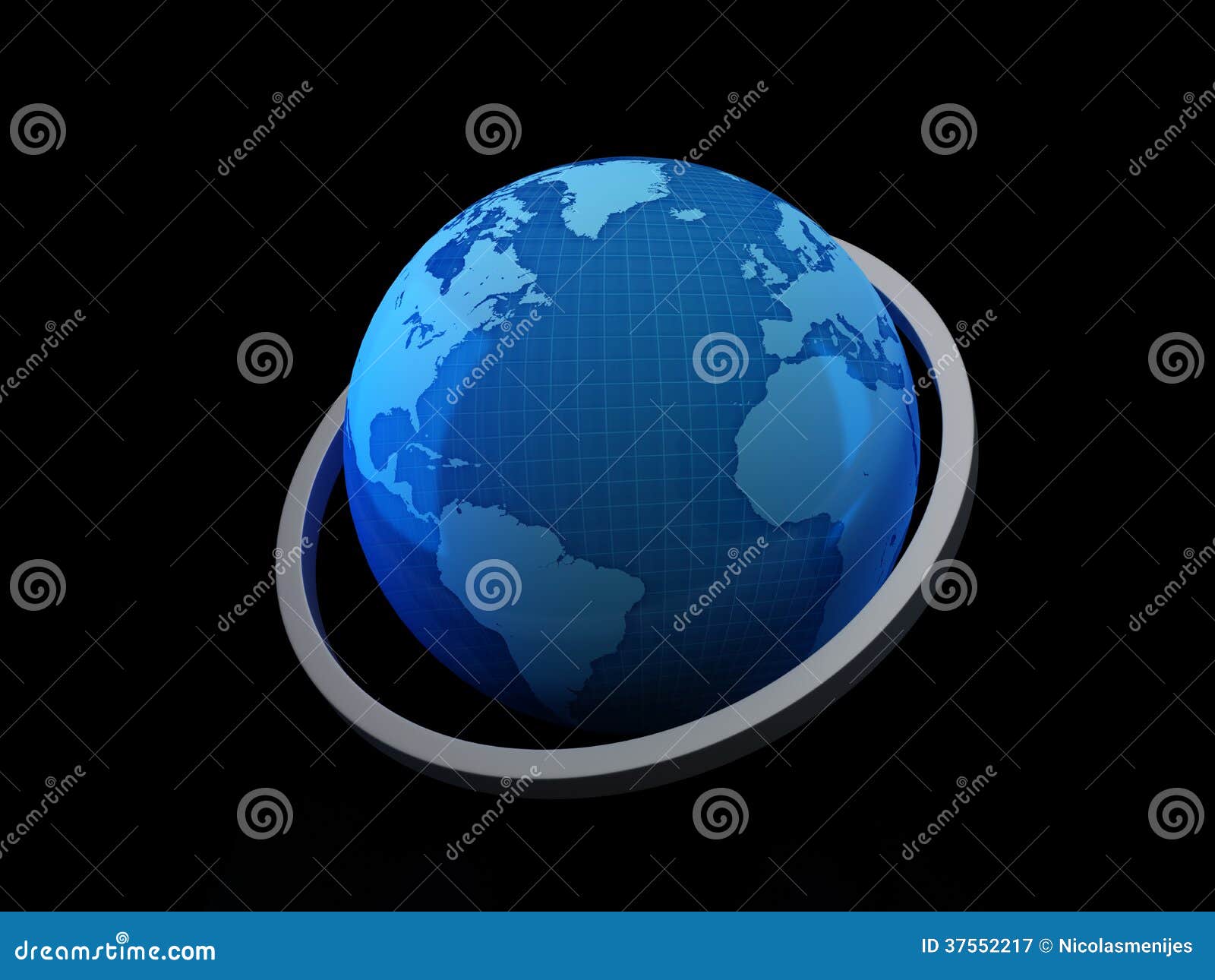 Mapa do mundo 3D ilustração stock. Ilustração de nave - 37552217