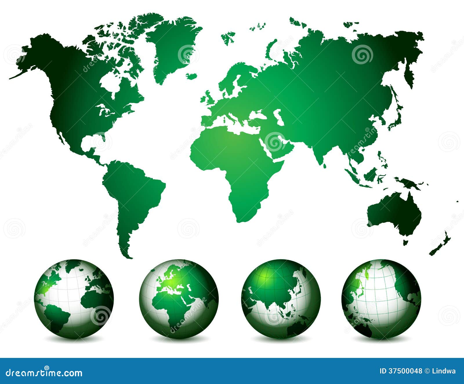 Mapa do mundo e globo ilustração do vetor. Ilustração de forma - 37500048