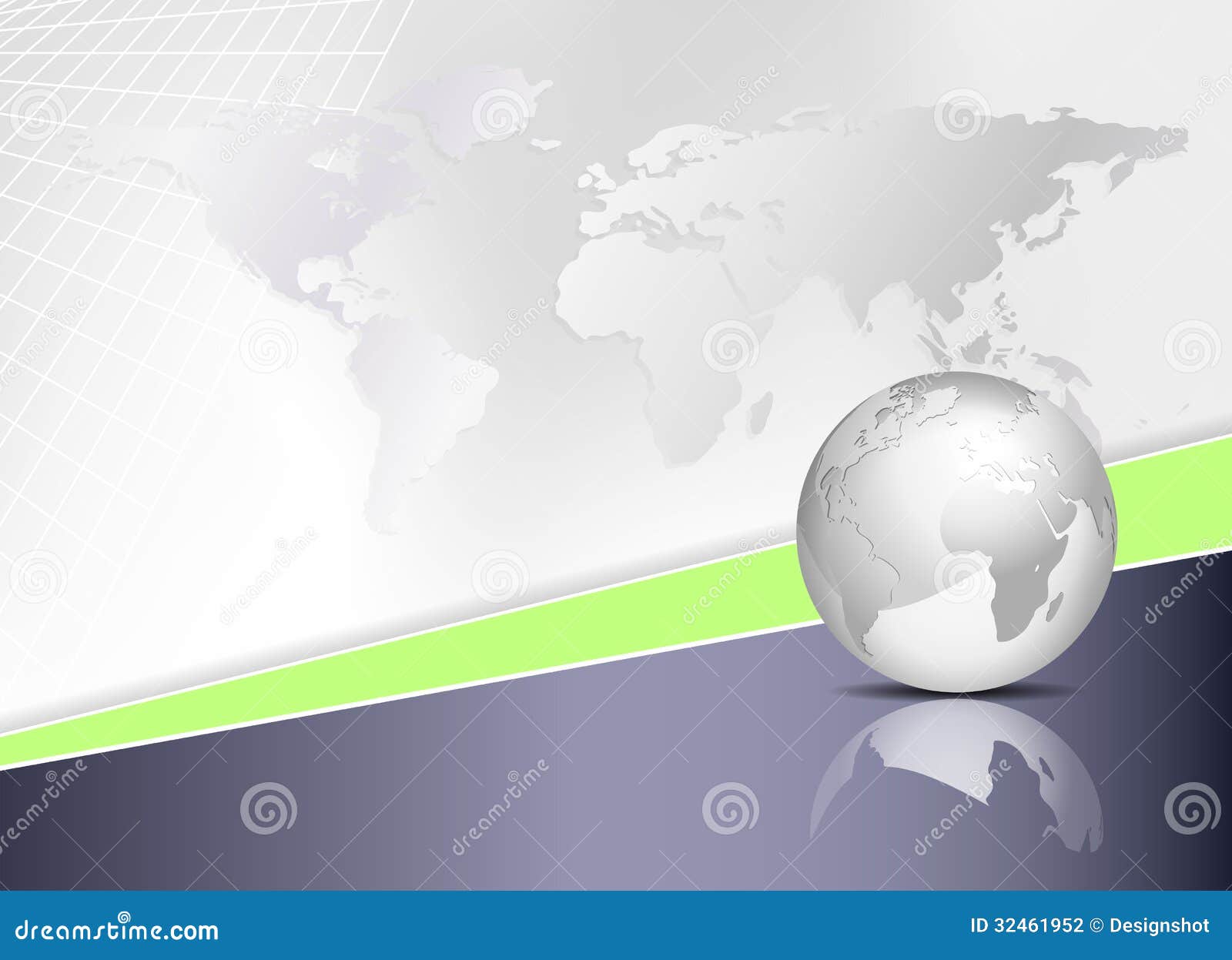 Mapa Do Mundo E Globo - Fundo Do Negócio Global Ilustração do Vetor ...