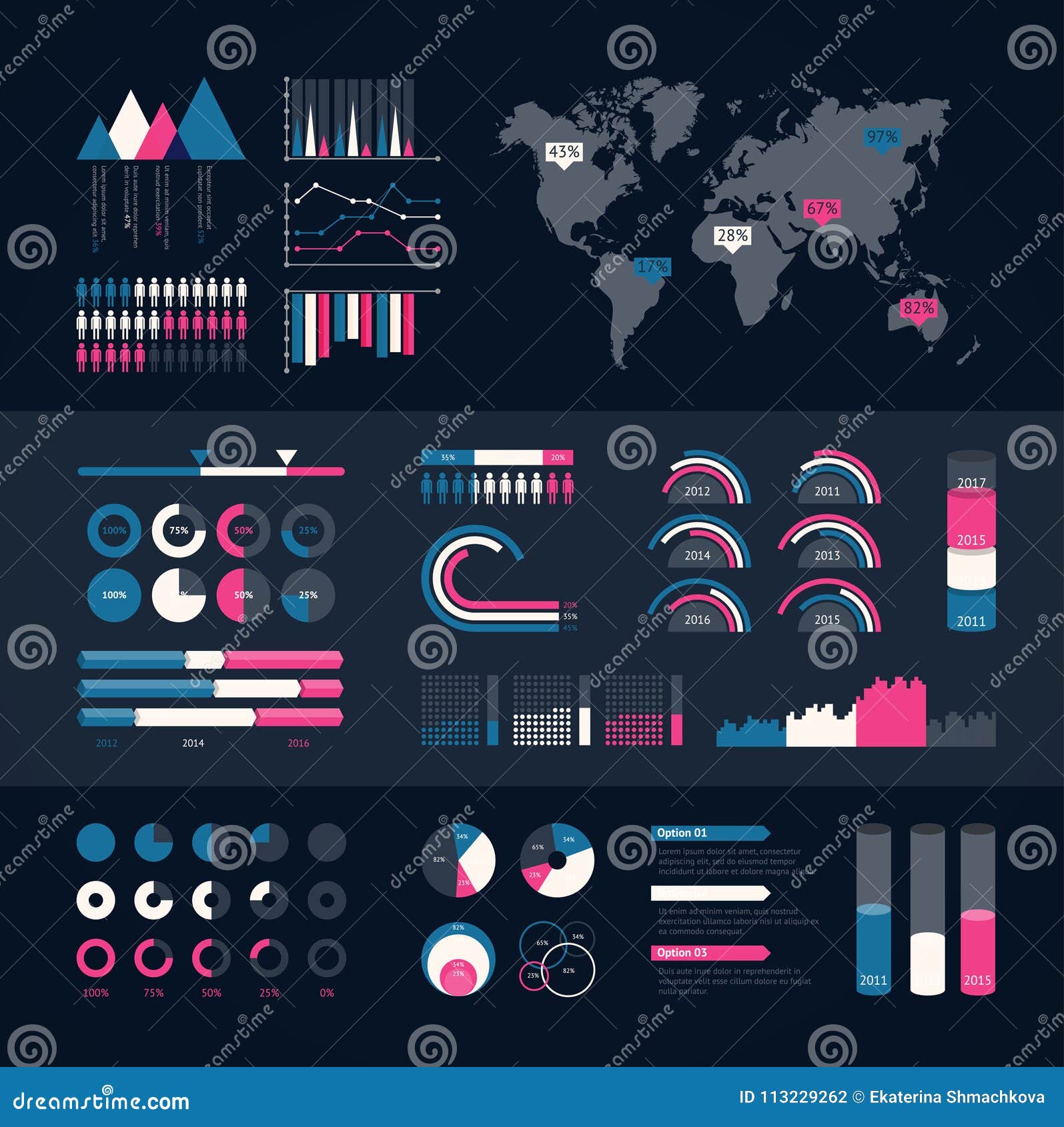 Mapa do mundo infographic ilustração stock. Ilustração de globo - 113229262