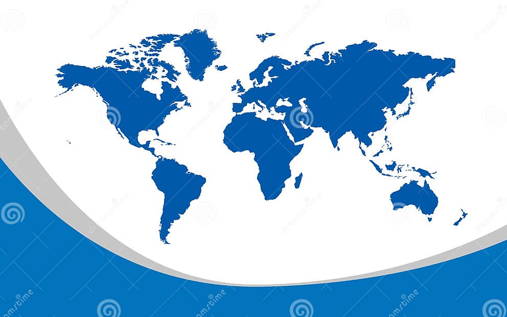 Mapa do mundo inteiro ilustração stock. Ilustração de terra - 12598237