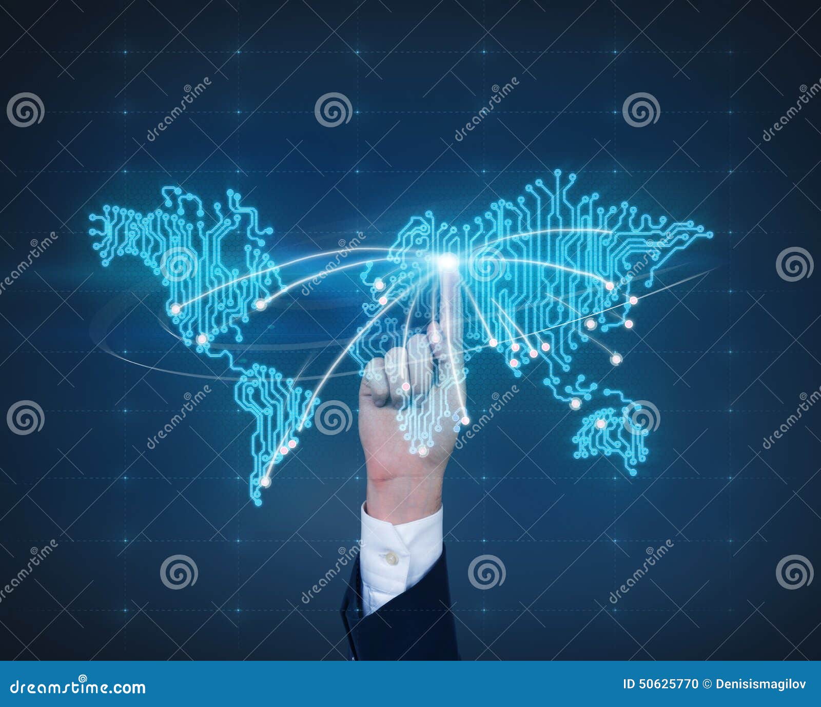 Mapa do mundo virtual foto de stock. Imagem de investimento - 50625770
