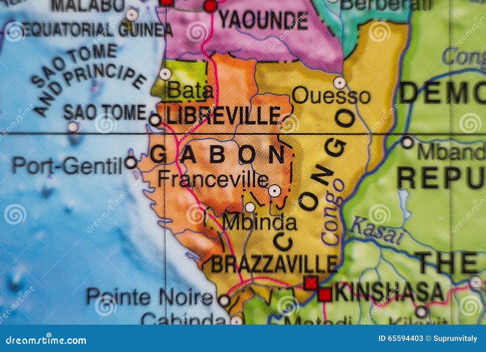 Mapa do país de Gabão imagem de stock. Imagem de mapa - 65594403