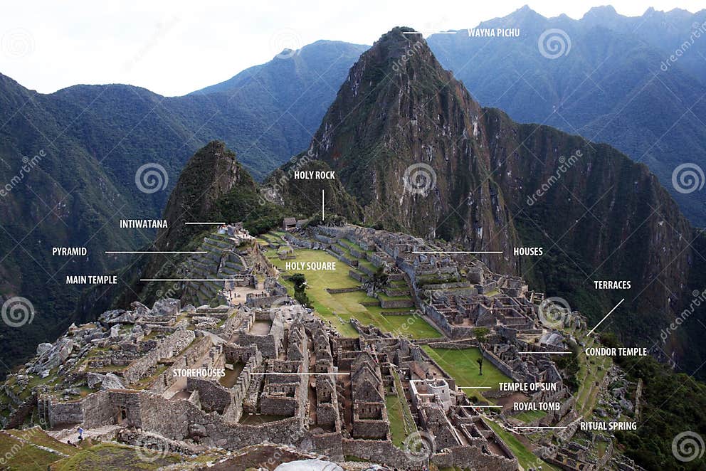 Mapa do pichu de Machu imagem de stock. Imagem de vista - 73770117
