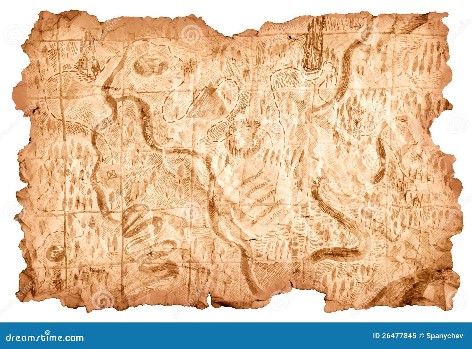 Mapa do tesouro imagem de stock. Imagem de viagem, medieval - 26477845