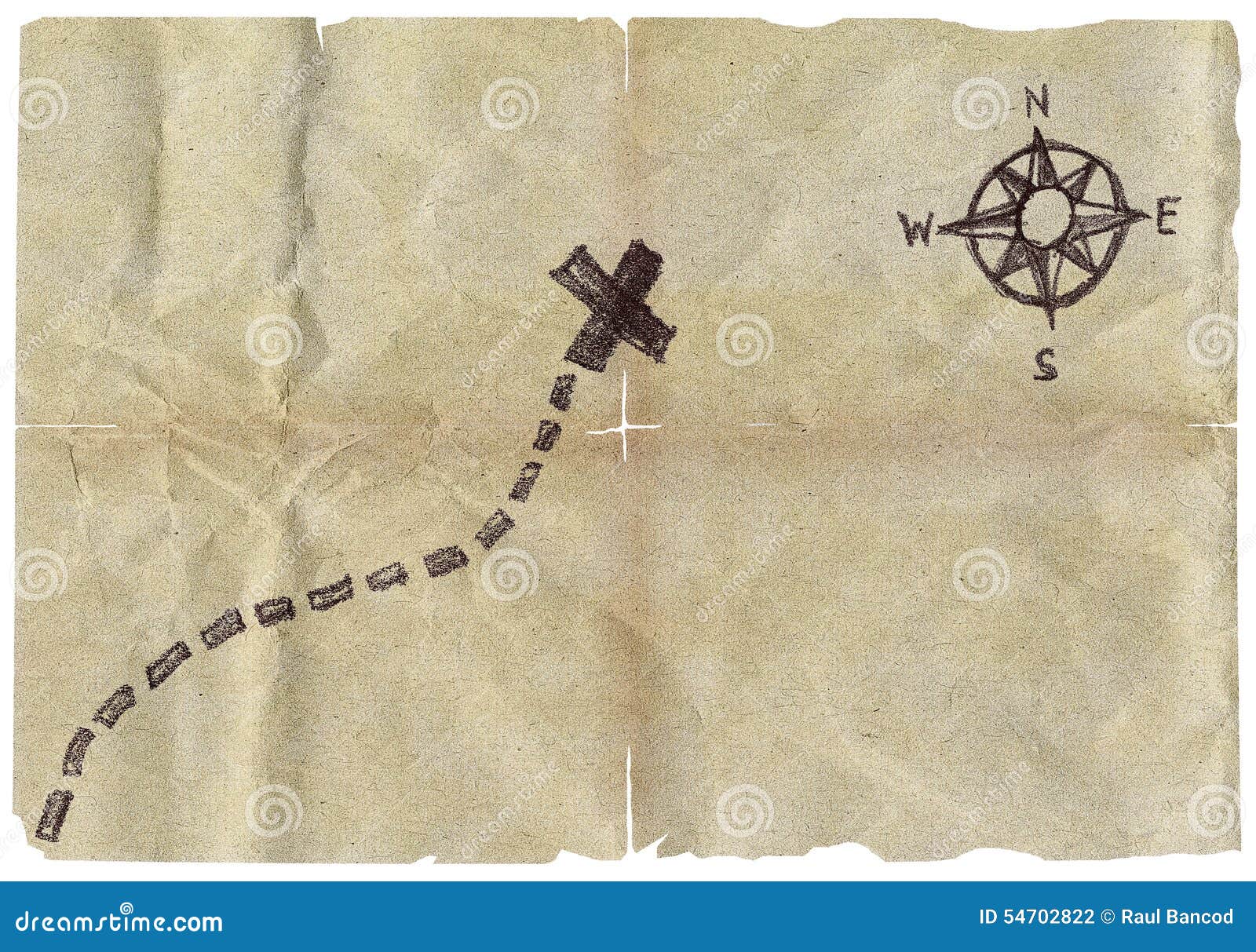 Mapa do tesouro foto de stock. Ilustração de isolado - 54702822