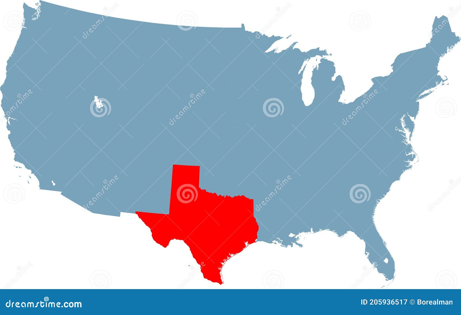 Mapa do texas ilustração do vetor. Ilustração de silhueta - 205936517