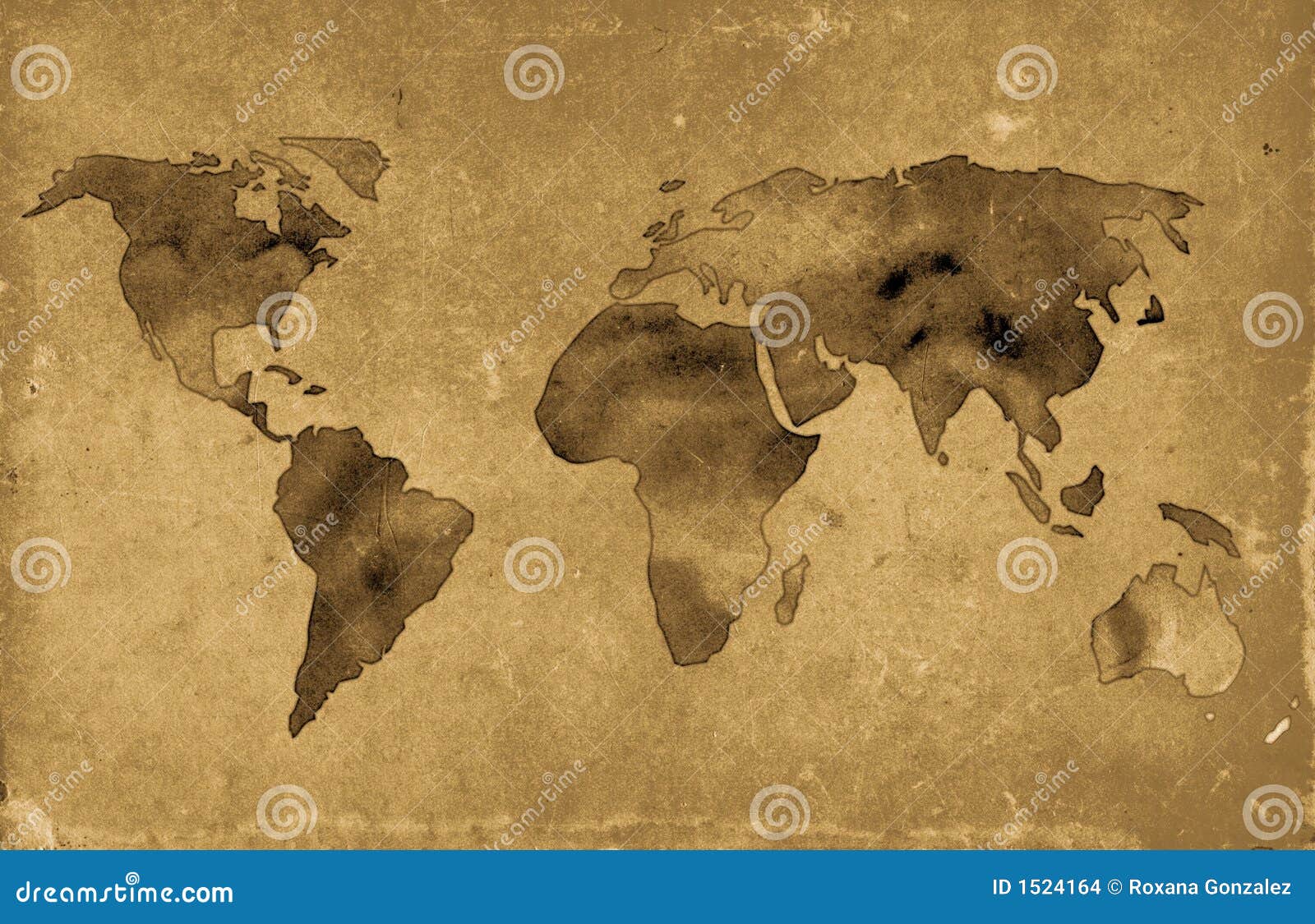 Mapa do Velho Mundo ilustração stock. Ilustração de explorar - 1524164