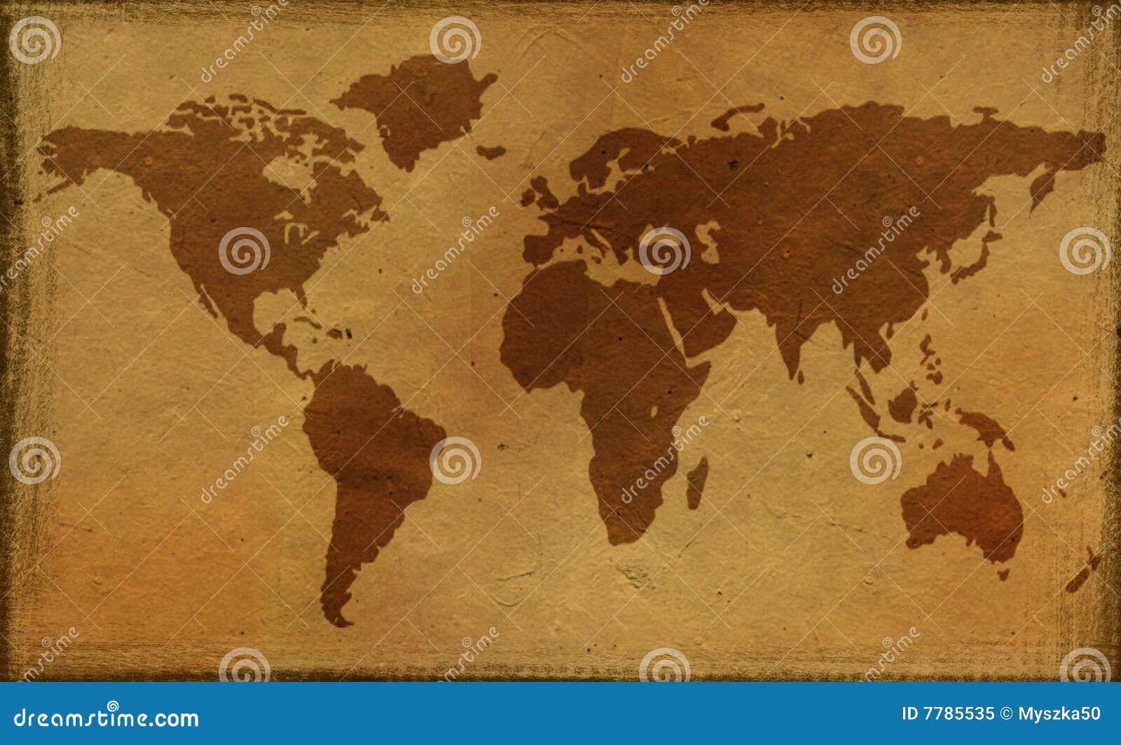 Mapa do Velho Mundo ilustração stock. Ilustração de terra - 7785535