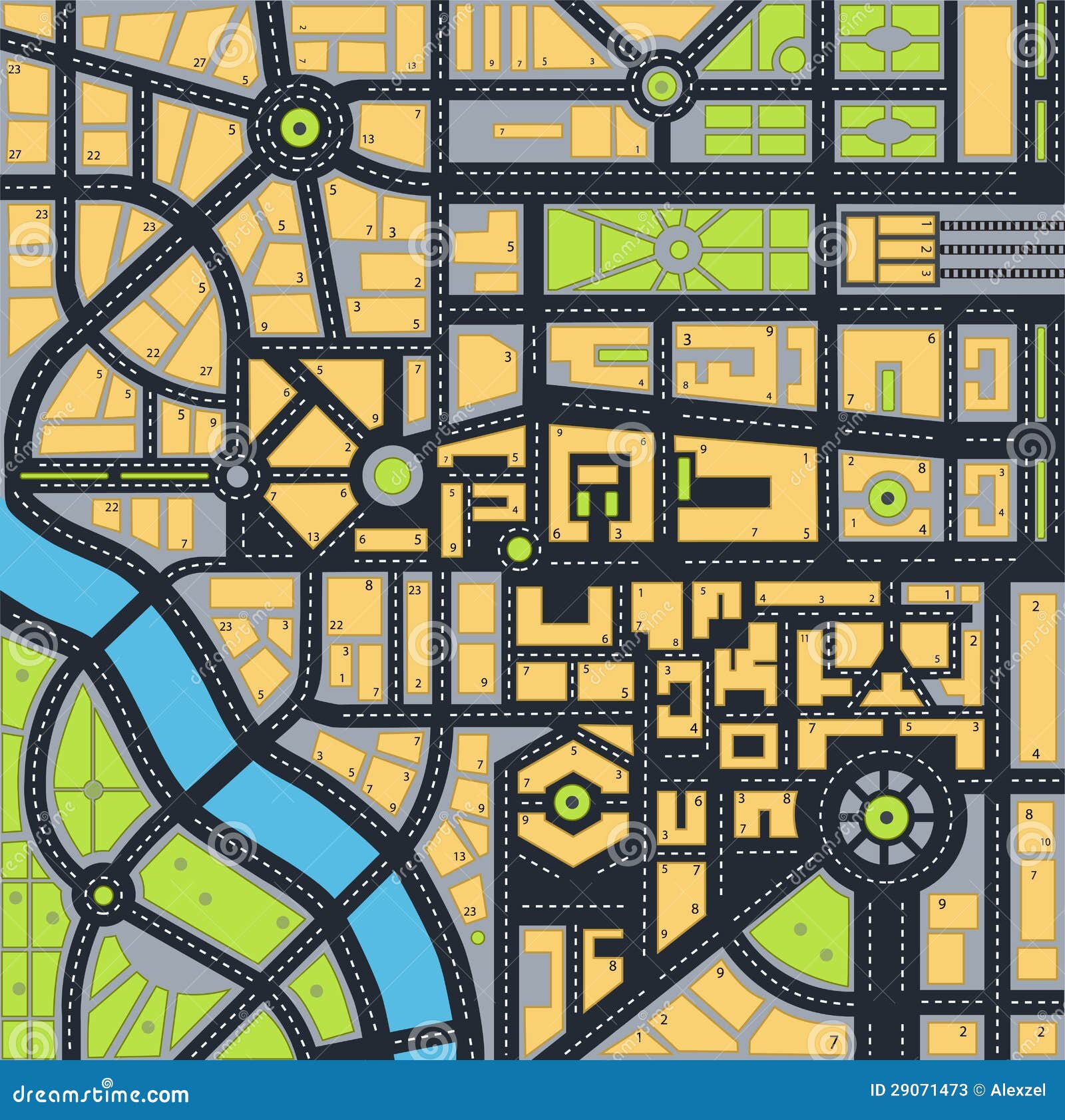 Mapa do vetor ilustração do vetor. Ilustração de casa - 29071473