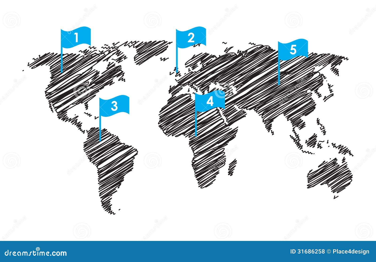Mapa do vetor ilustração do vetor. Ilustração de comércio - 31686258