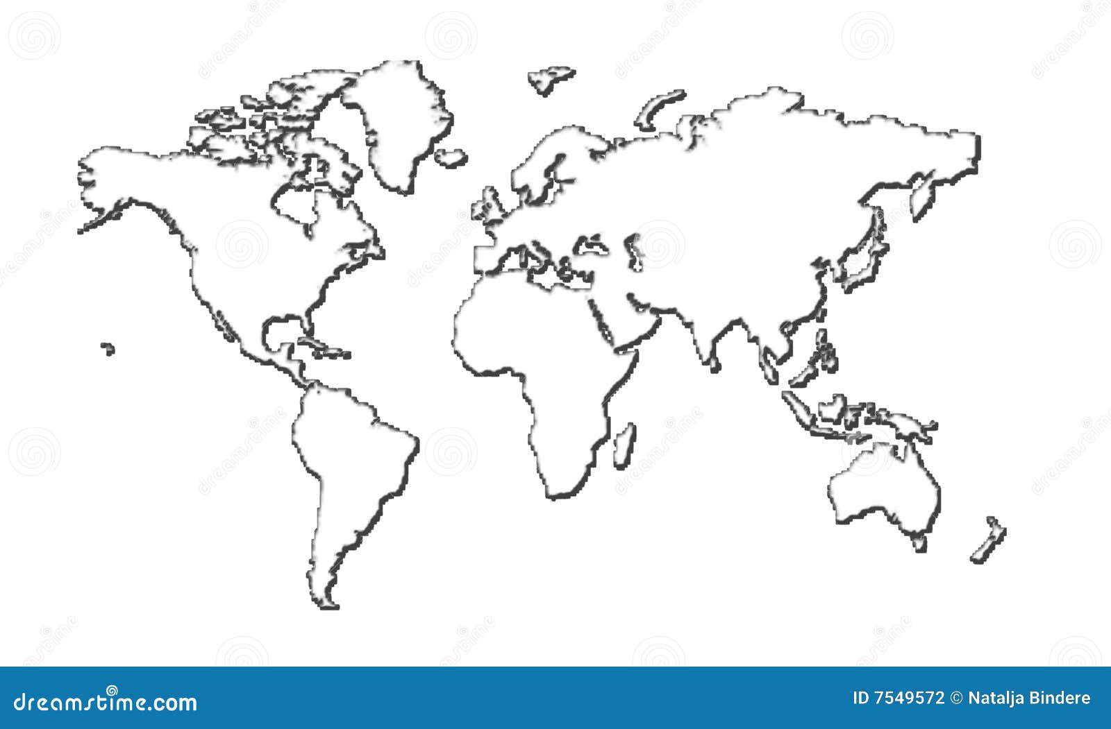 Mapa do vetor ilustração stock. Ilustração de curso, naturalize - 7549572