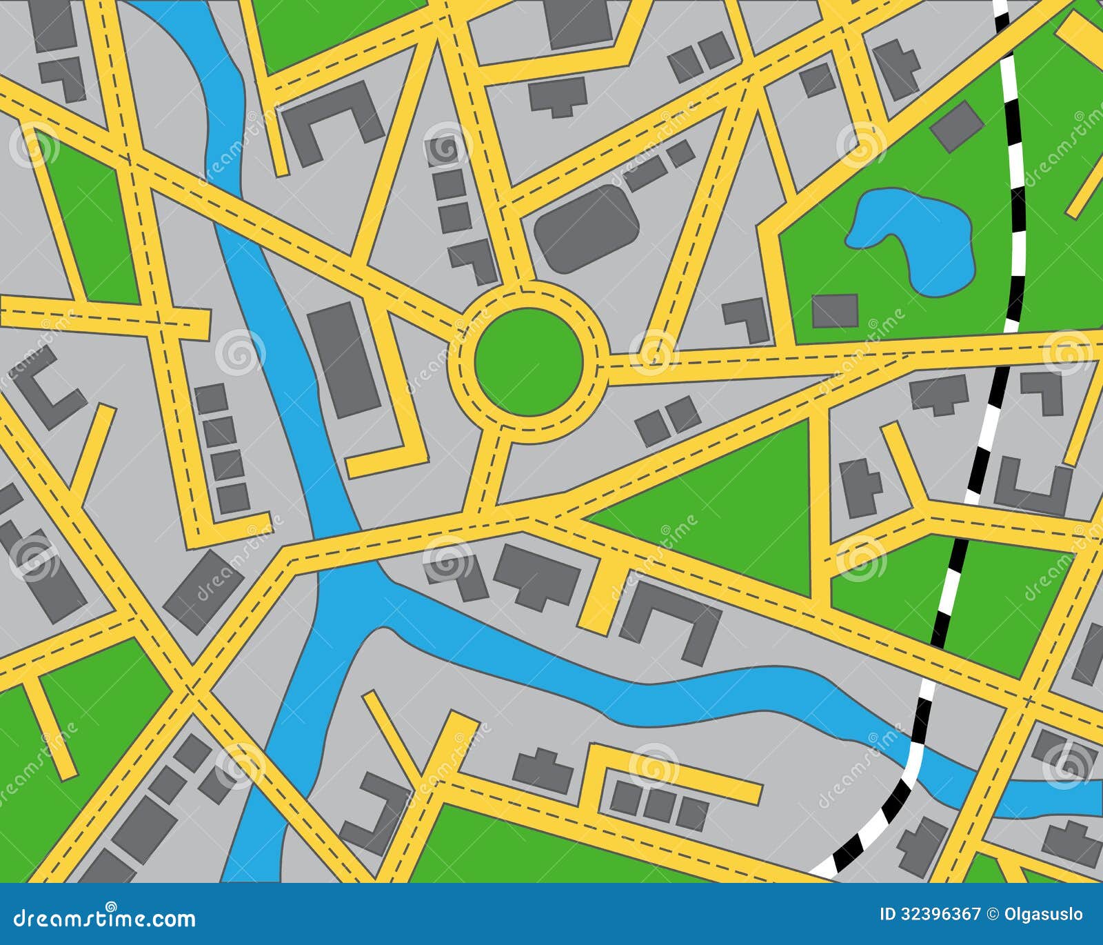 Mapa Editable del área stock de ilustración. Ilustración de escena ...