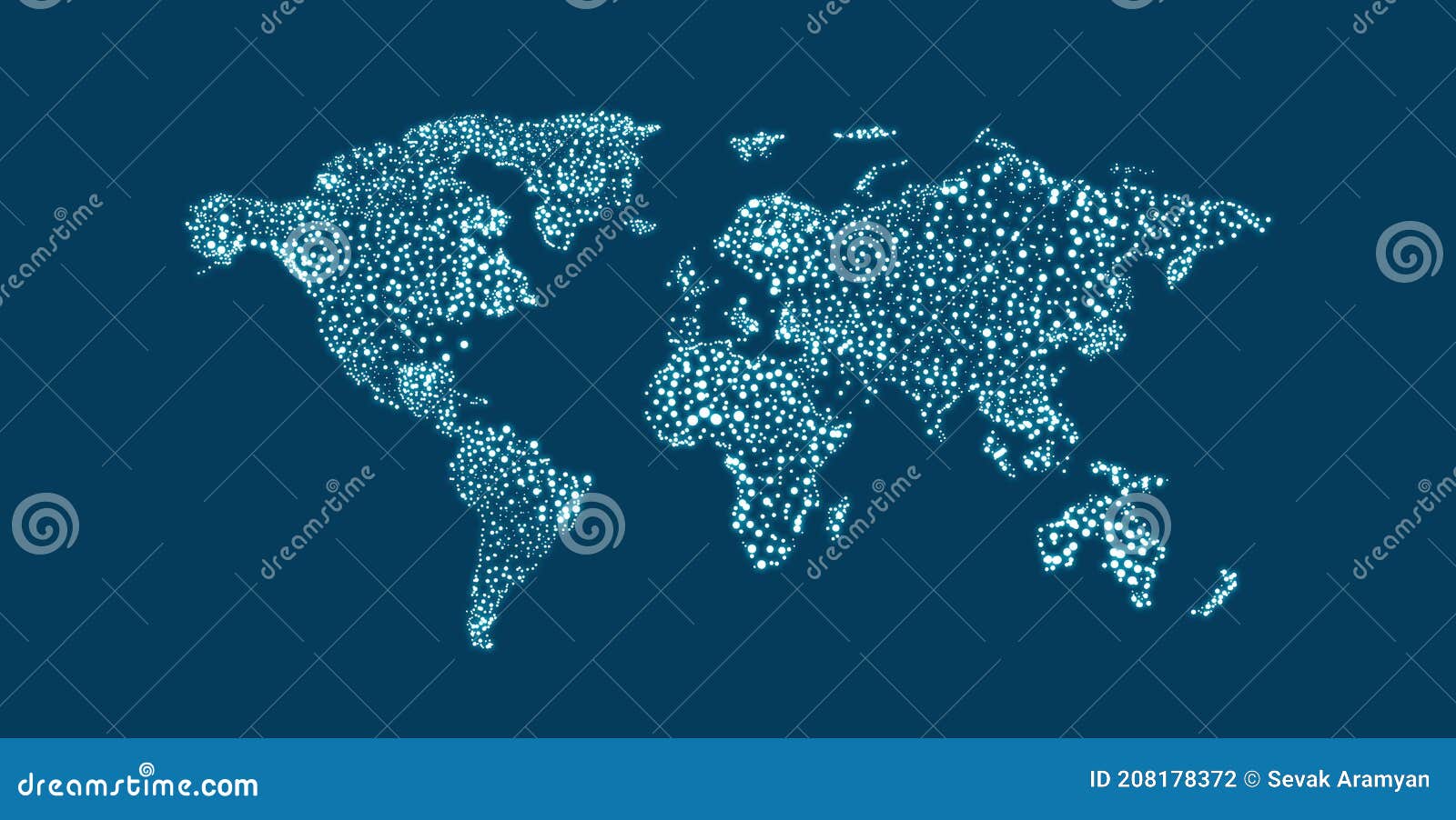 Mapa En Pantalla En Fondo Azul Stock de ilustración - Ilustración de ...