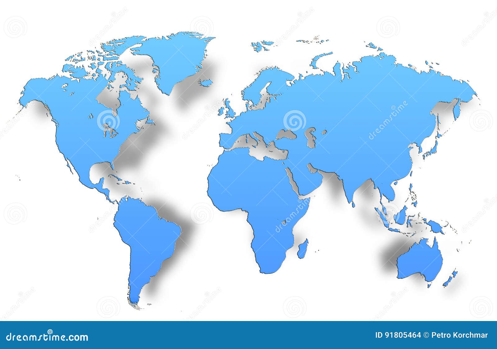 Mapa Global Del Mapa Del Mundo Stock de ilustración - Ilustración de ...