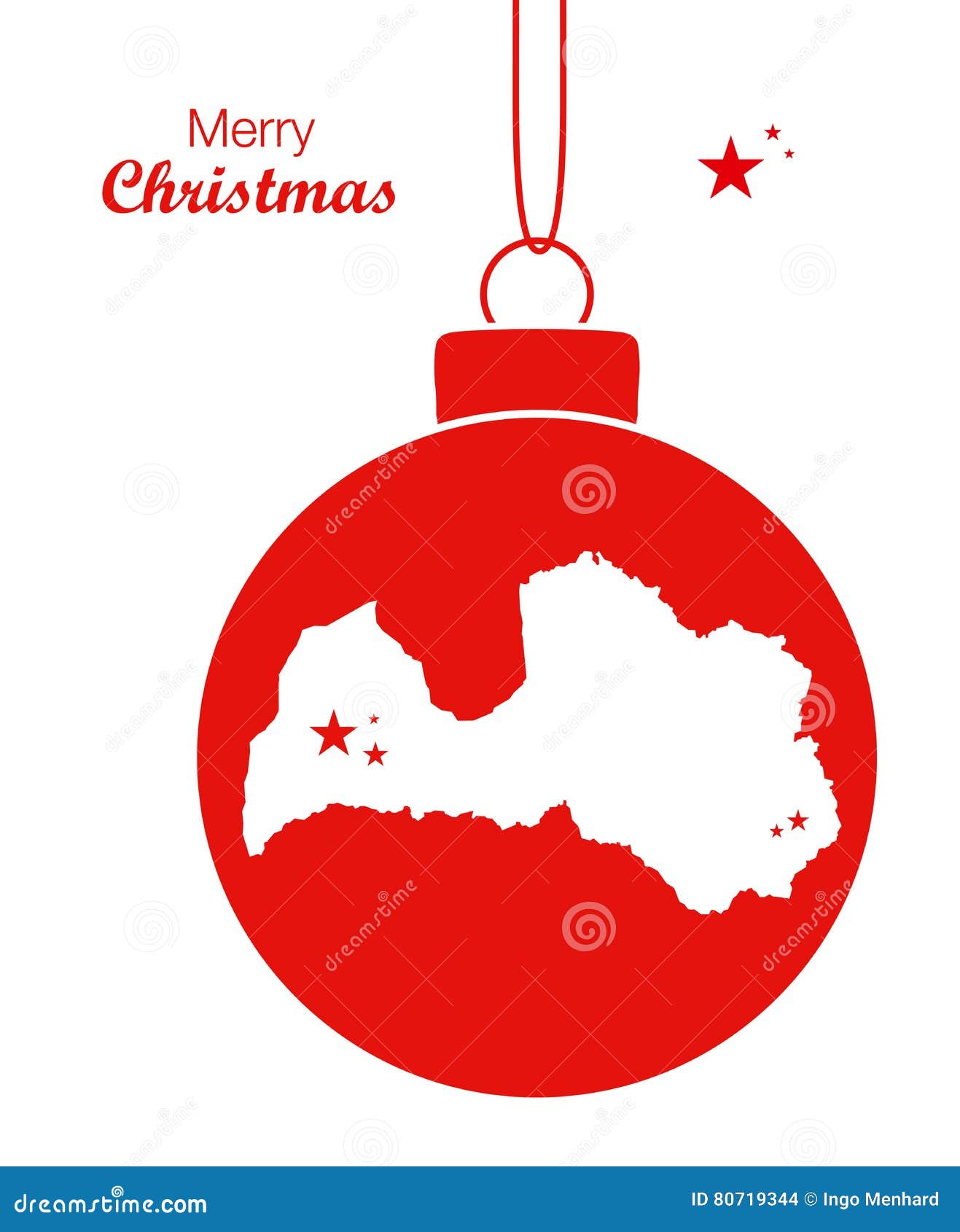 Mapa Letonia De La Feliz Navidad Stock de ilustración - Ilustración de ...