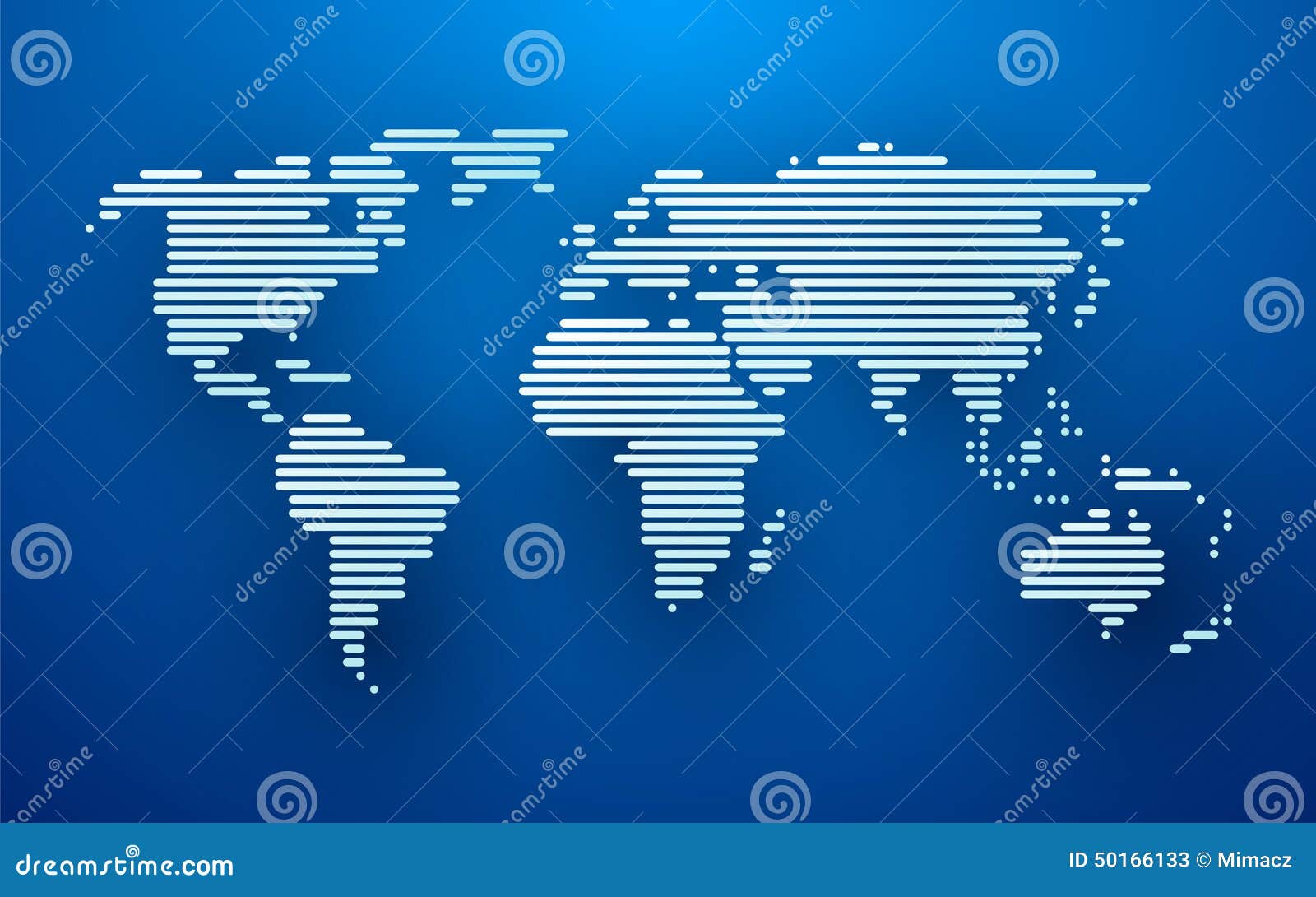 Mapa liso do mundo ilustração do vetor. Ilustração de criado - 50166133