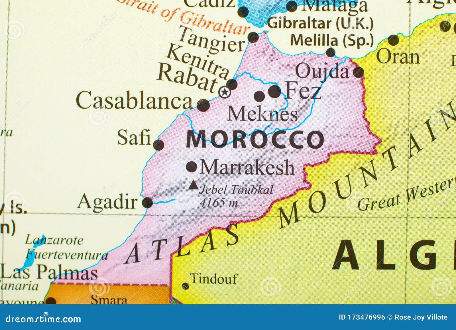 Mapa maroka zdjęcie stock. Obraz złożonej z afrykanin - 173476996
