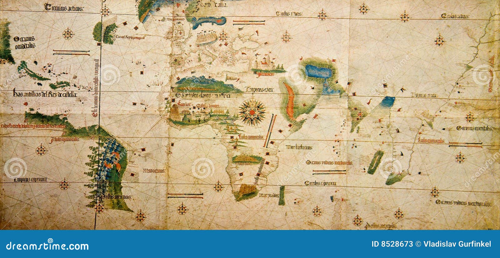 Mapa medieval do mundo imagem de stock. Imagem de textura - 8528673