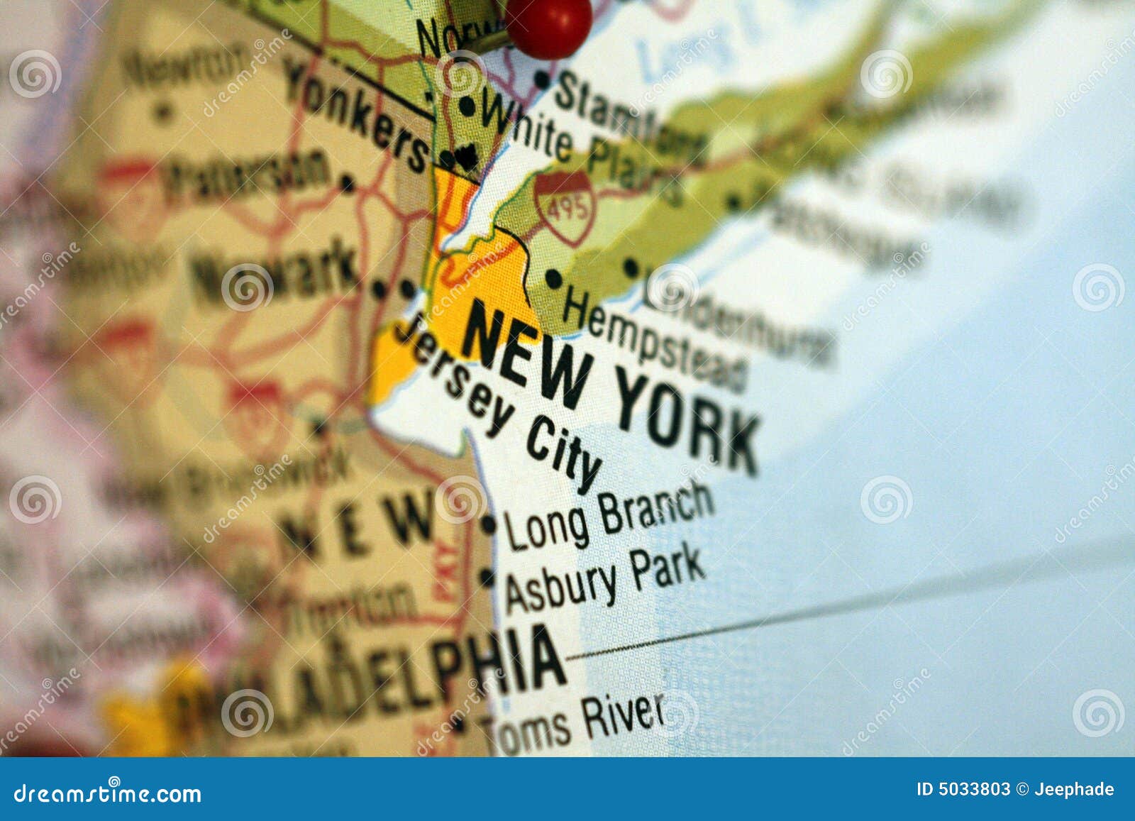 Mapa miasta nowy Jork obraz stock. Obraz złożonej z przedmieście - 5033803
