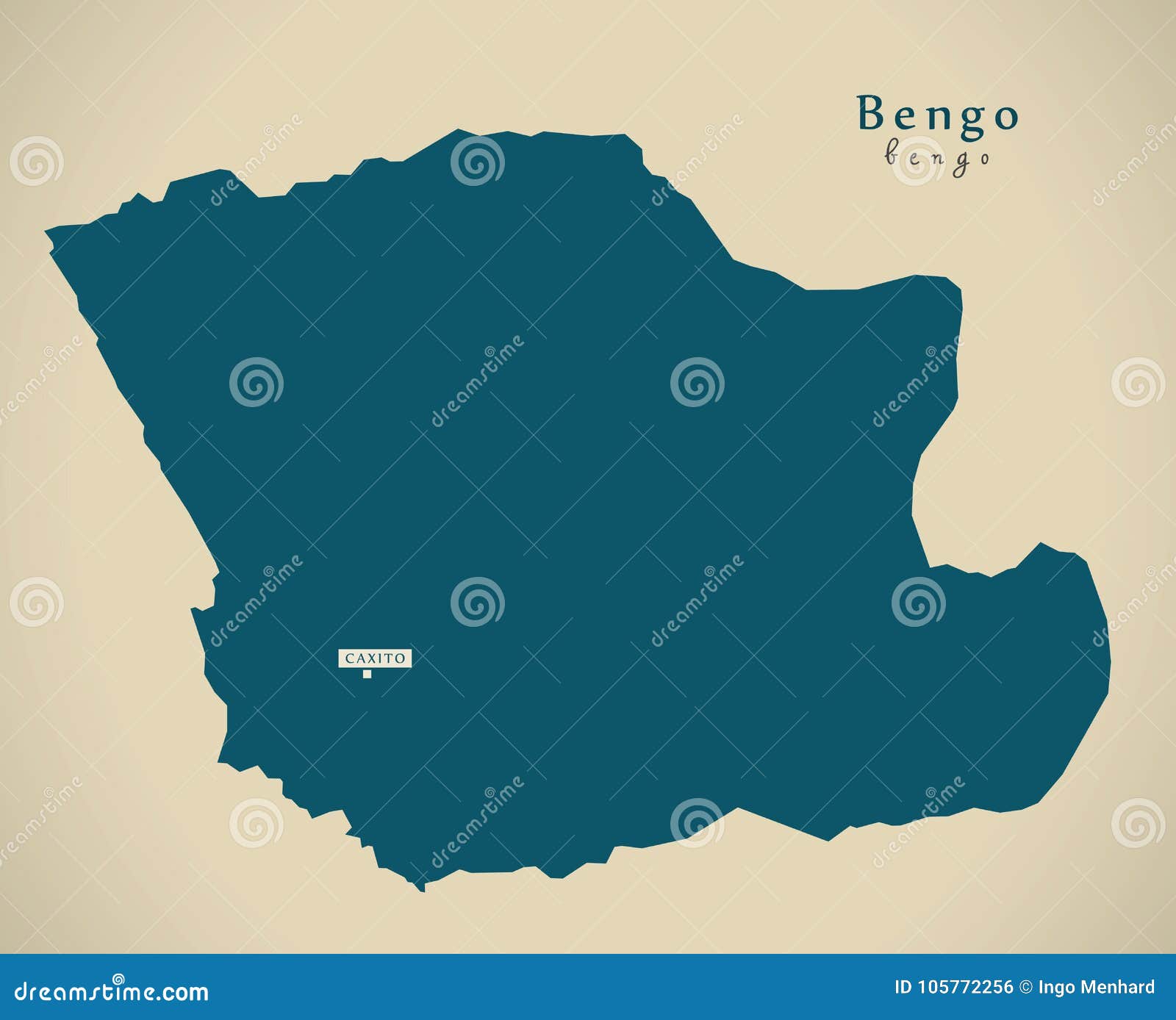 Mapa moderno - Bengo AO stock de ilustración. Ilustración de divisiones ...