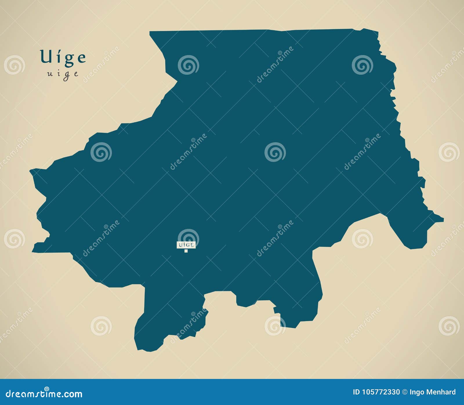 Mapa moderno - Uige AO stock de ilustración. Ilustración de fronteras ...