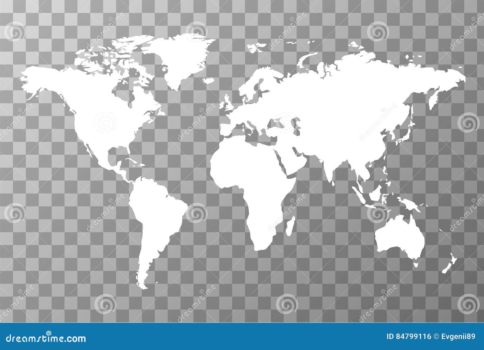 Mapa Mundial En Fondo Transparente Stock de ilustración - Ilustración ...