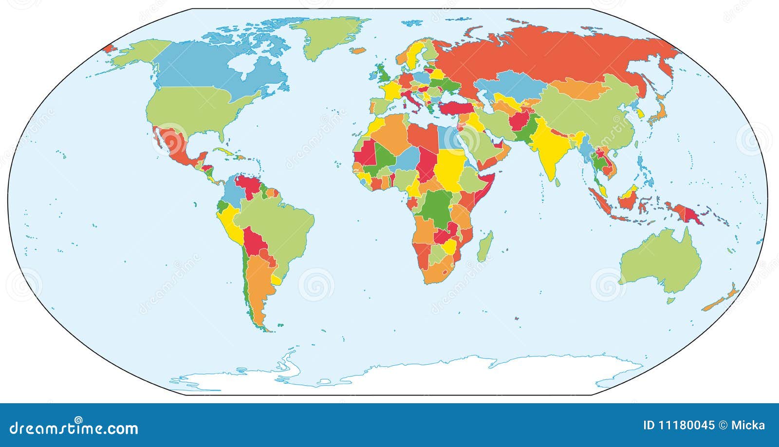 Mapa Político Do Mundo Real Ilustração do Vetor - Ilustração de linha ...