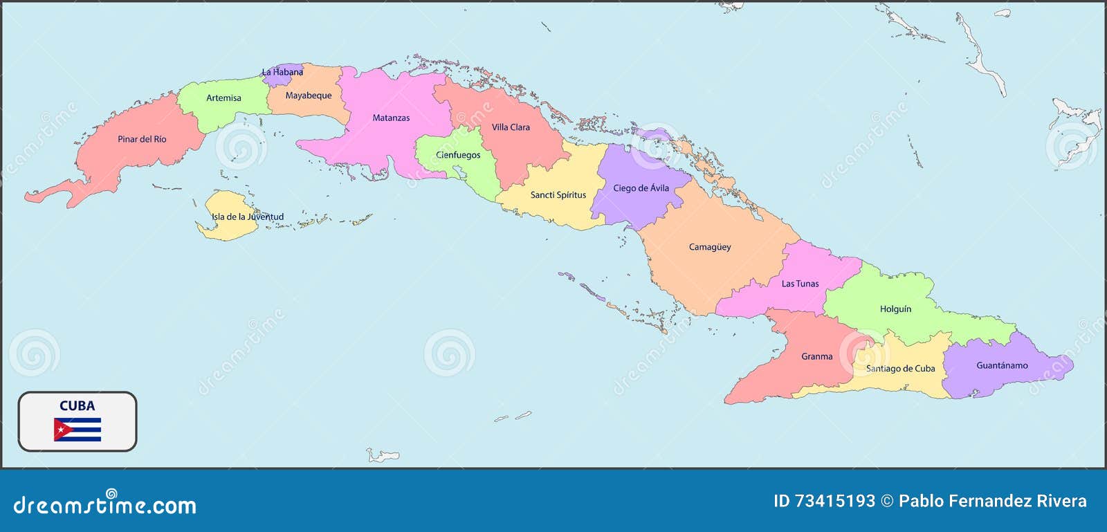 Mapa Político De Cuba Con Nombres Ilustración del Vector - Ilustración de oeste, indicador: 73415193