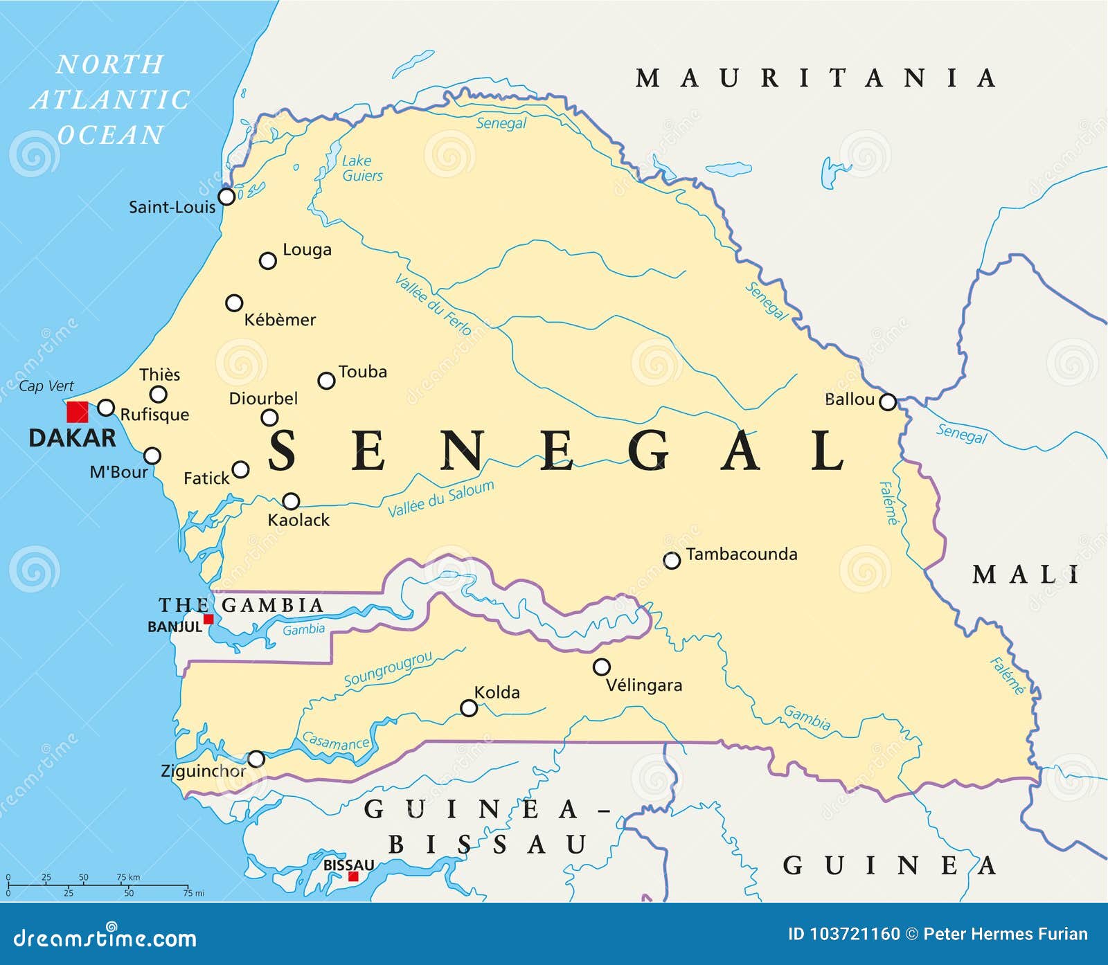 Mapa De Senegal | Mapa
