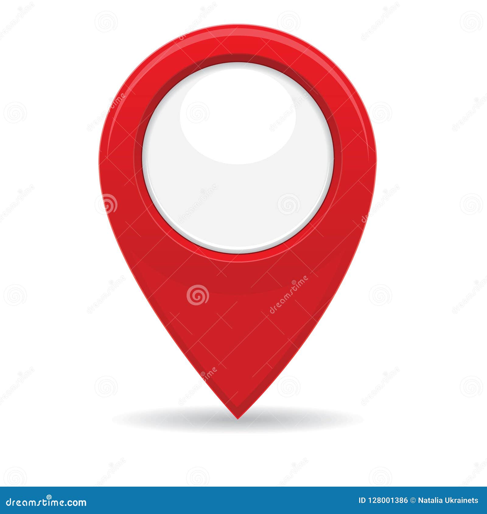 Mapa rojo brillante ilustración del vector. Ilustración de blanco ...