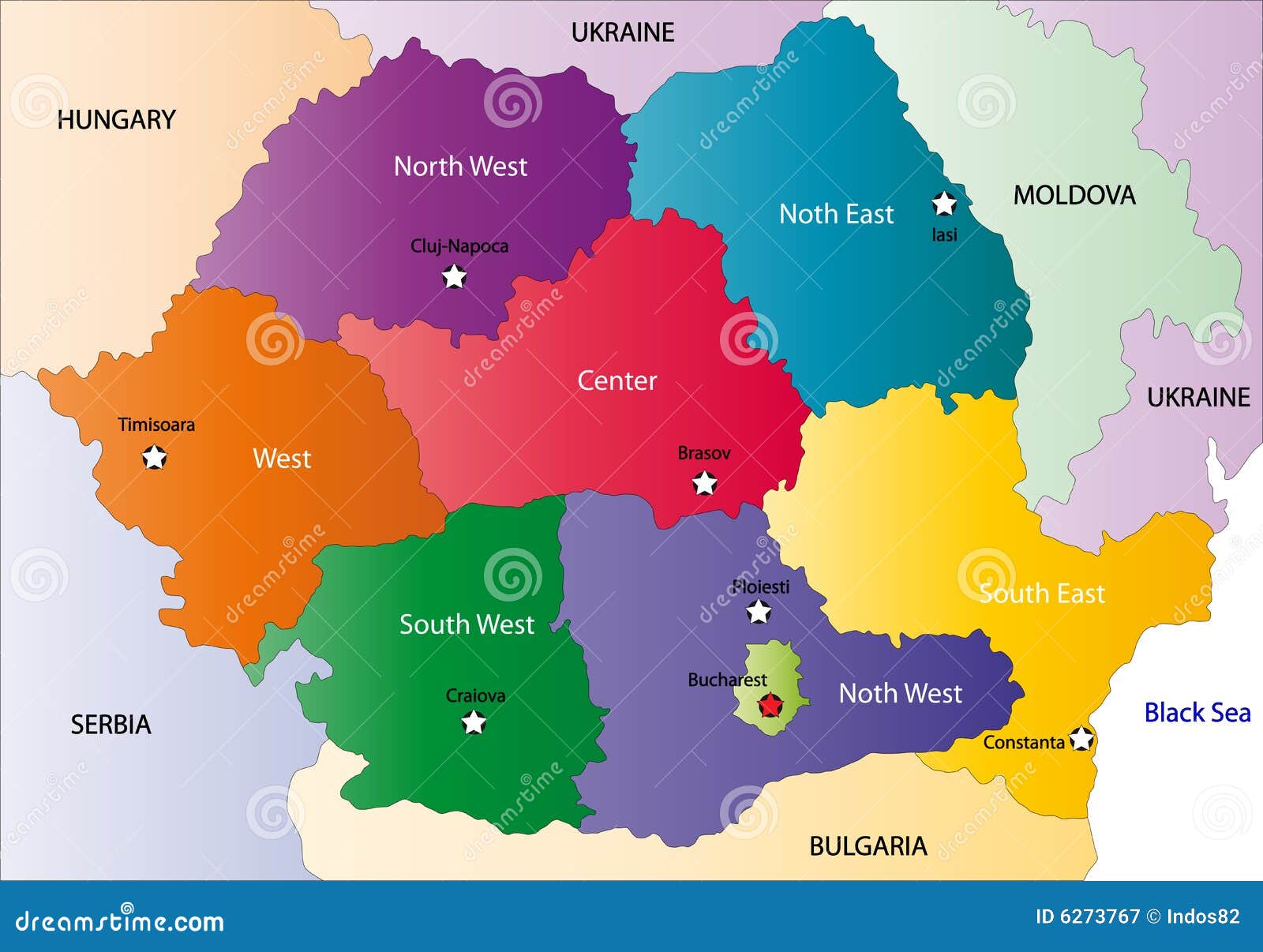 Mapa Rumunia ilustracja wektor. Ilustracja złożonej z karpaci - 6273767