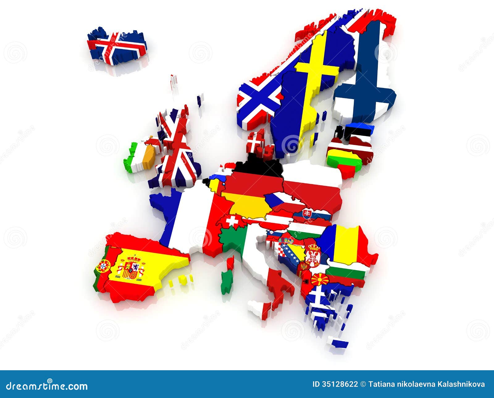 Mapa Tridimensional De Europa. Ilustração Stock - Ilustração de hungria ...