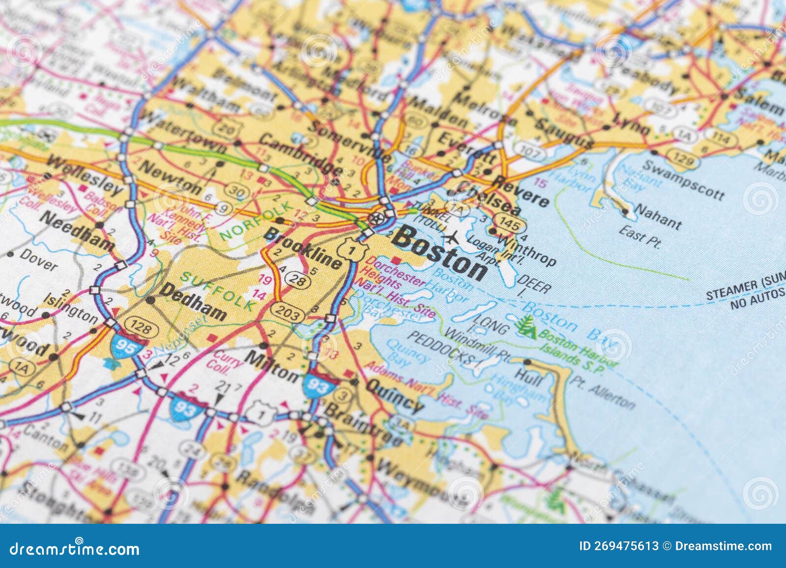 Mapa urbano de boston usa. stock de ilustración. Ilustración de mano ...