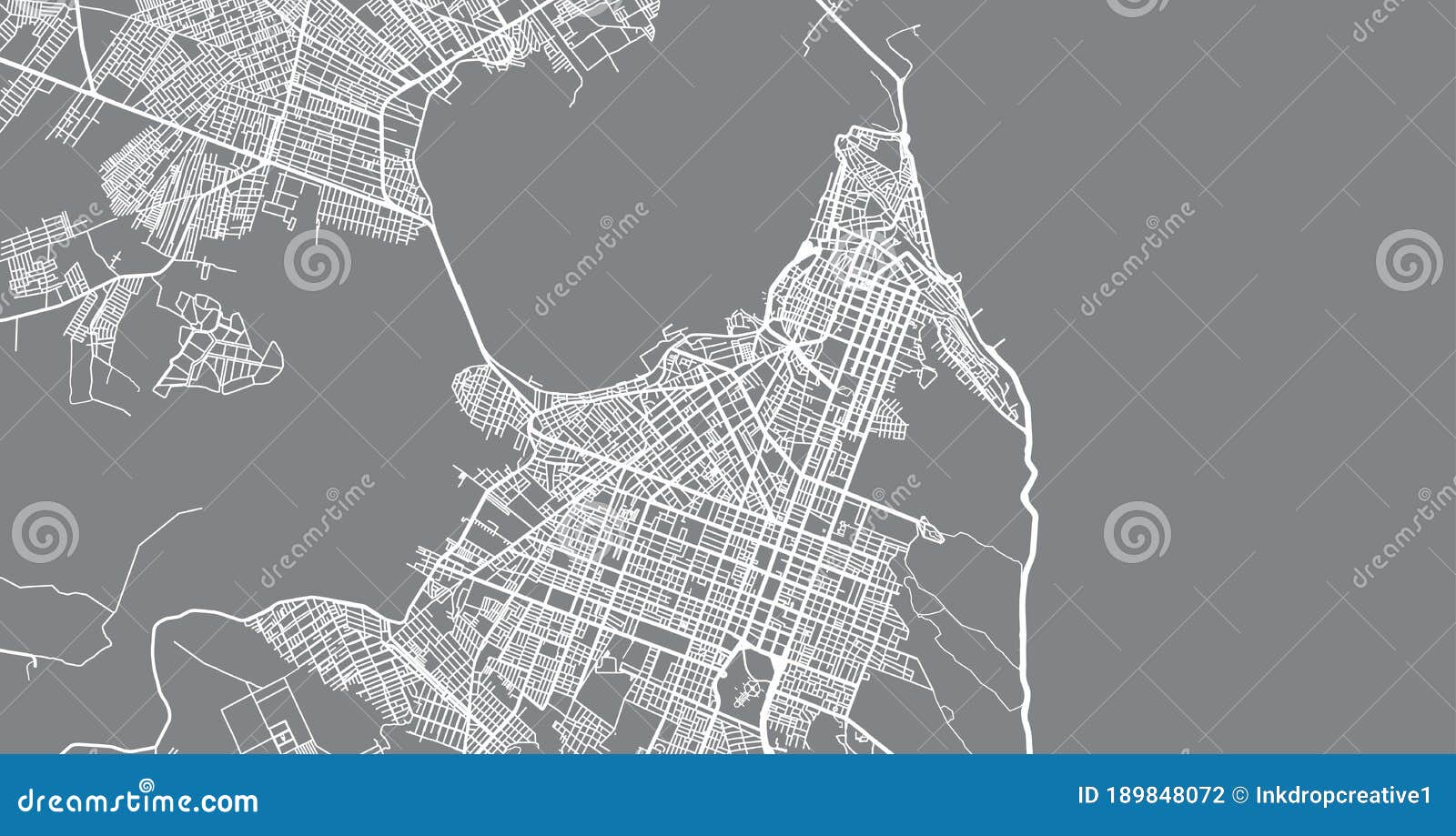 Mapa Urbano Vectorial De Brasil Natal Ilustración del Vector ...