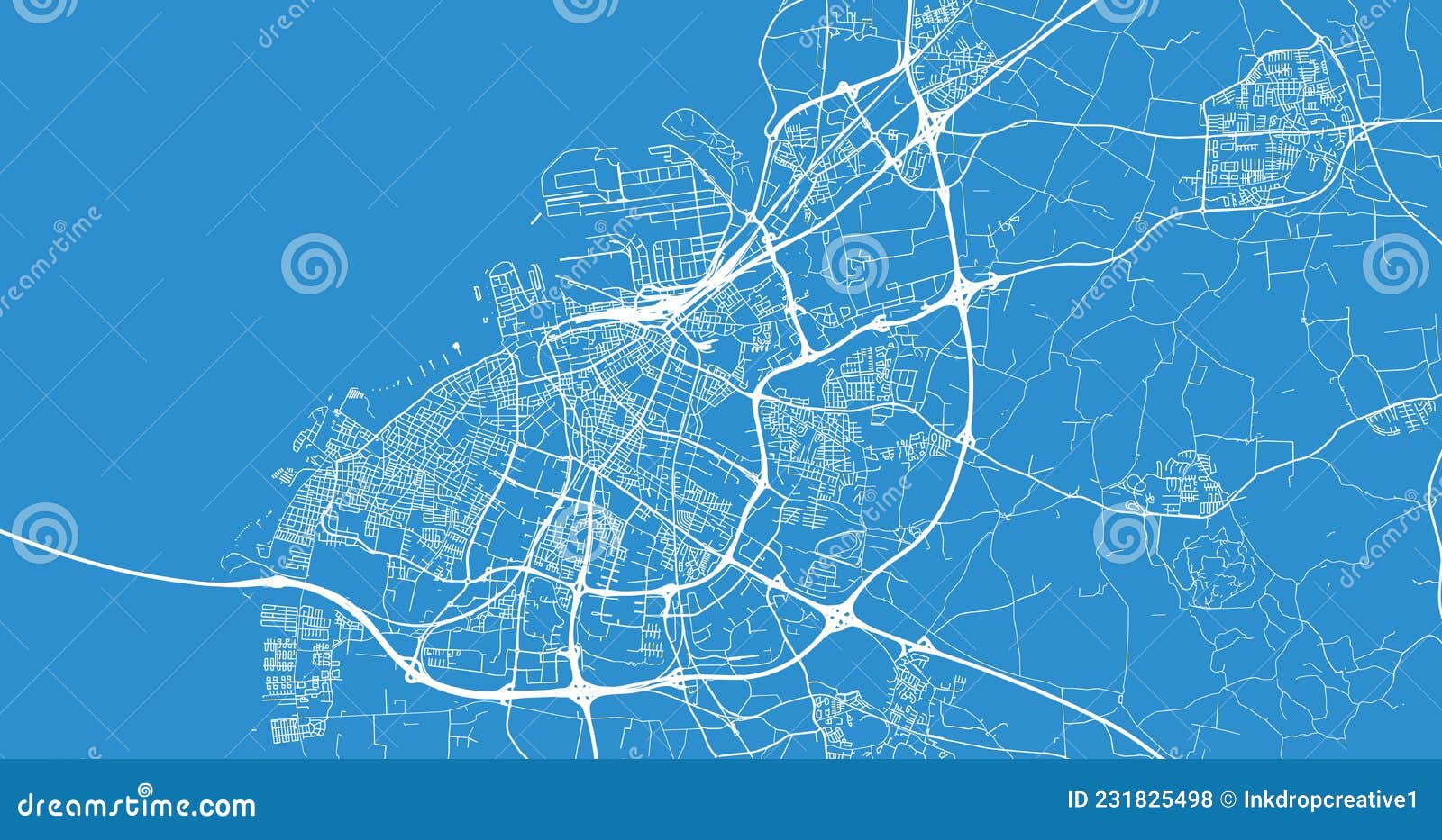 Mapa Urbano Vectorial De Malmo Suecia Europa Ilustración del Vector ...