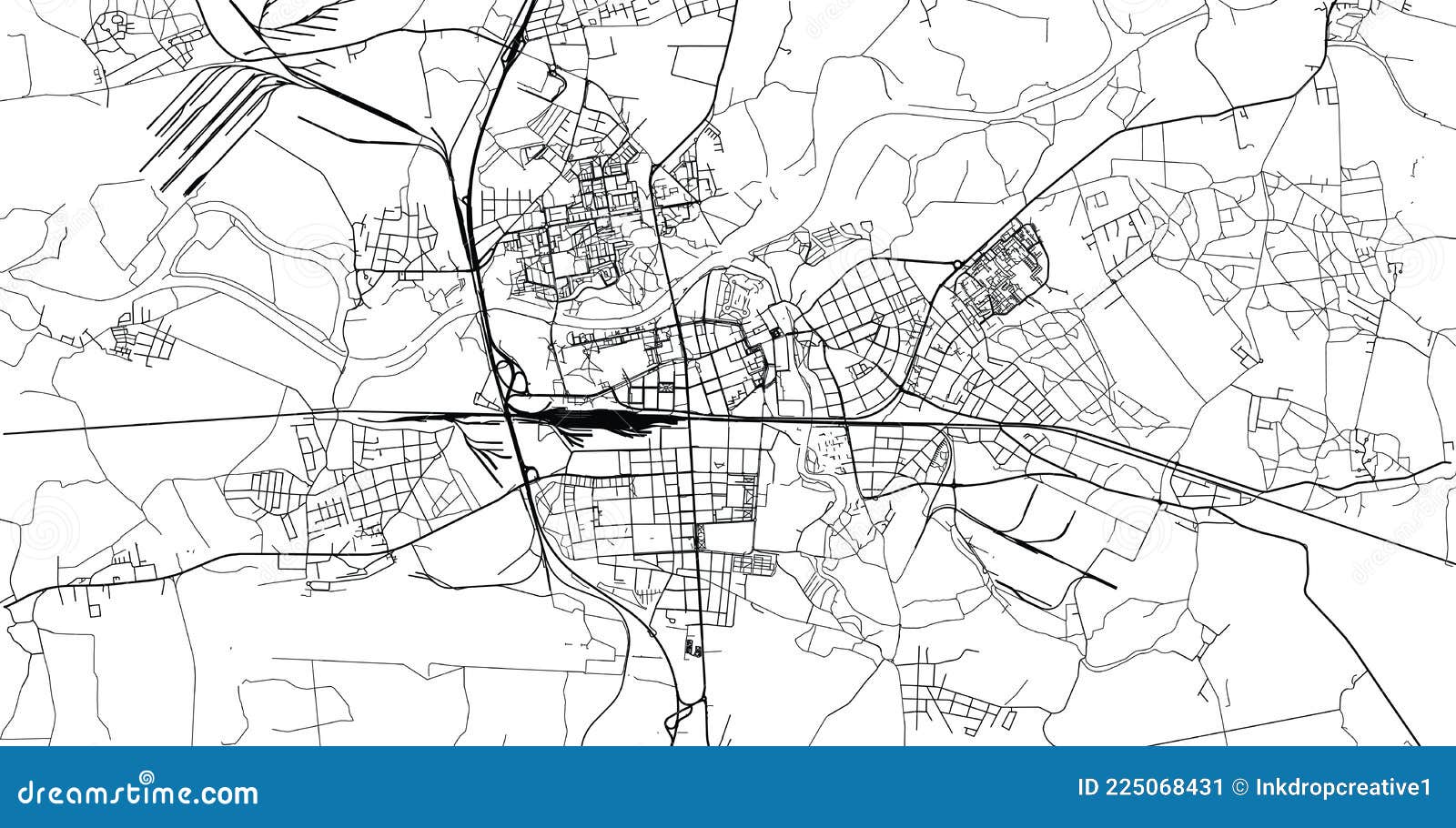 Mapa Urbano Vectorial Urbano De Pardubice Czech República Europa ...