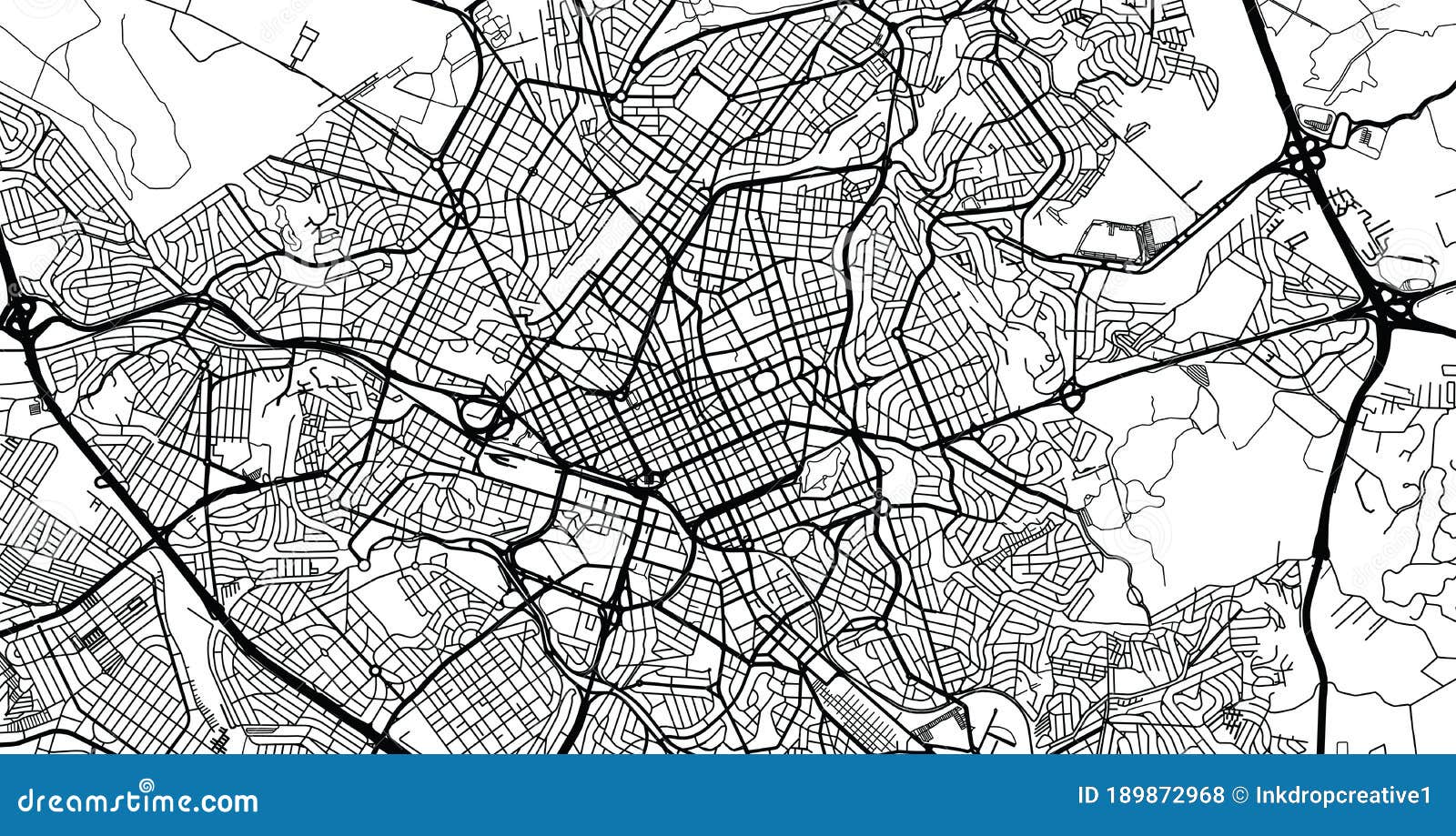 Mapa Urbano Vetorial De Campinas Brasil Ilustração do Vetor ...