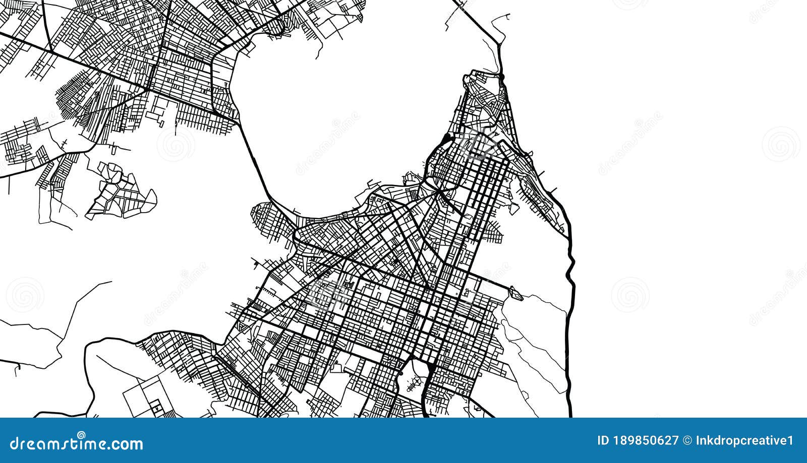 Mapa Urbano Vetorial Do Brasil Natal Ilustração do Vetor - Ilustração ...
