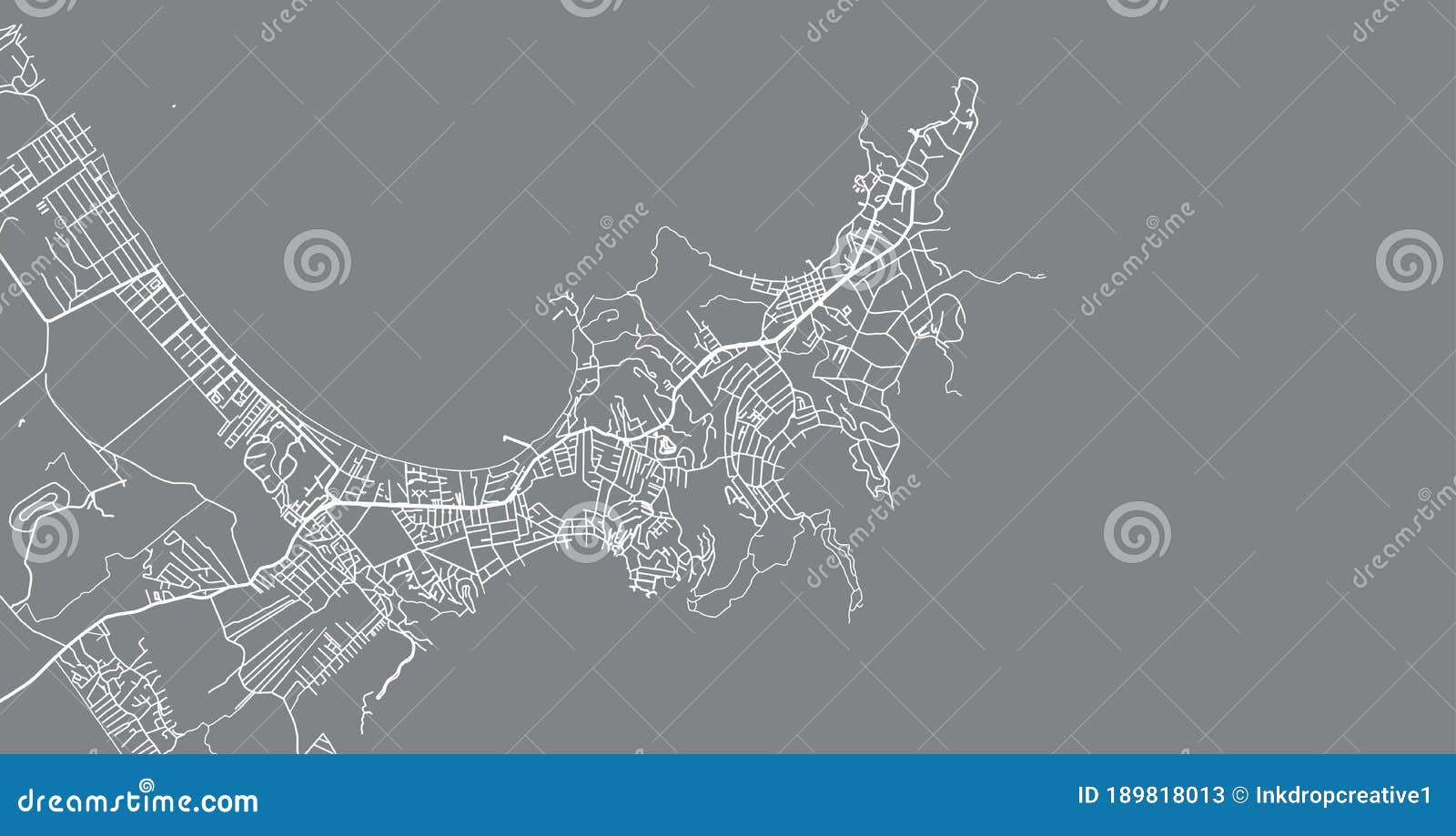 Mapa Urbano Vetorial Do Buzios Brasil Ilustração do Vetor - Ilustração ...