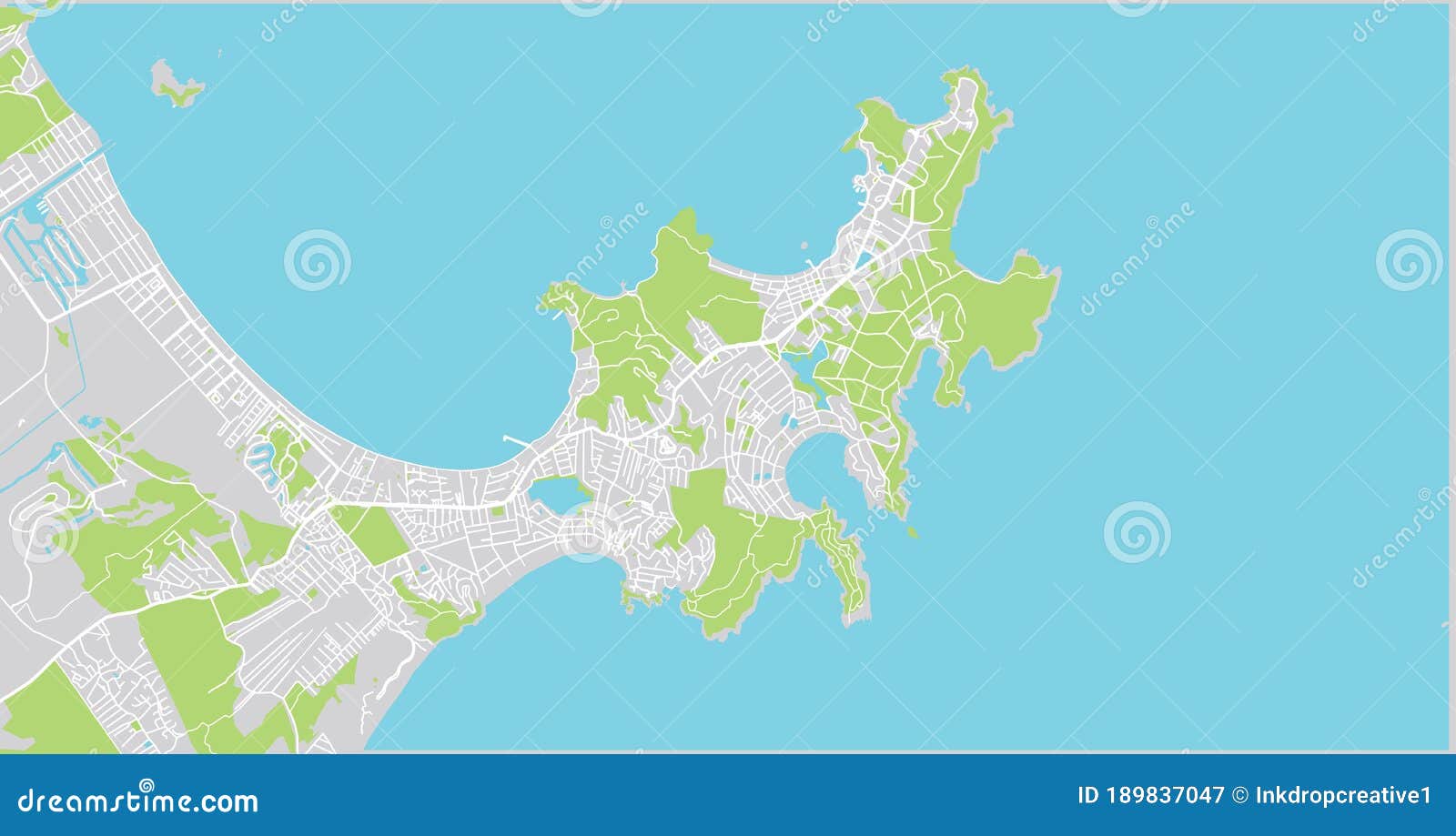 Mapa Urbano Vetorial Do Buzios Brasil Ilustração do Vetor - Ilustração ...