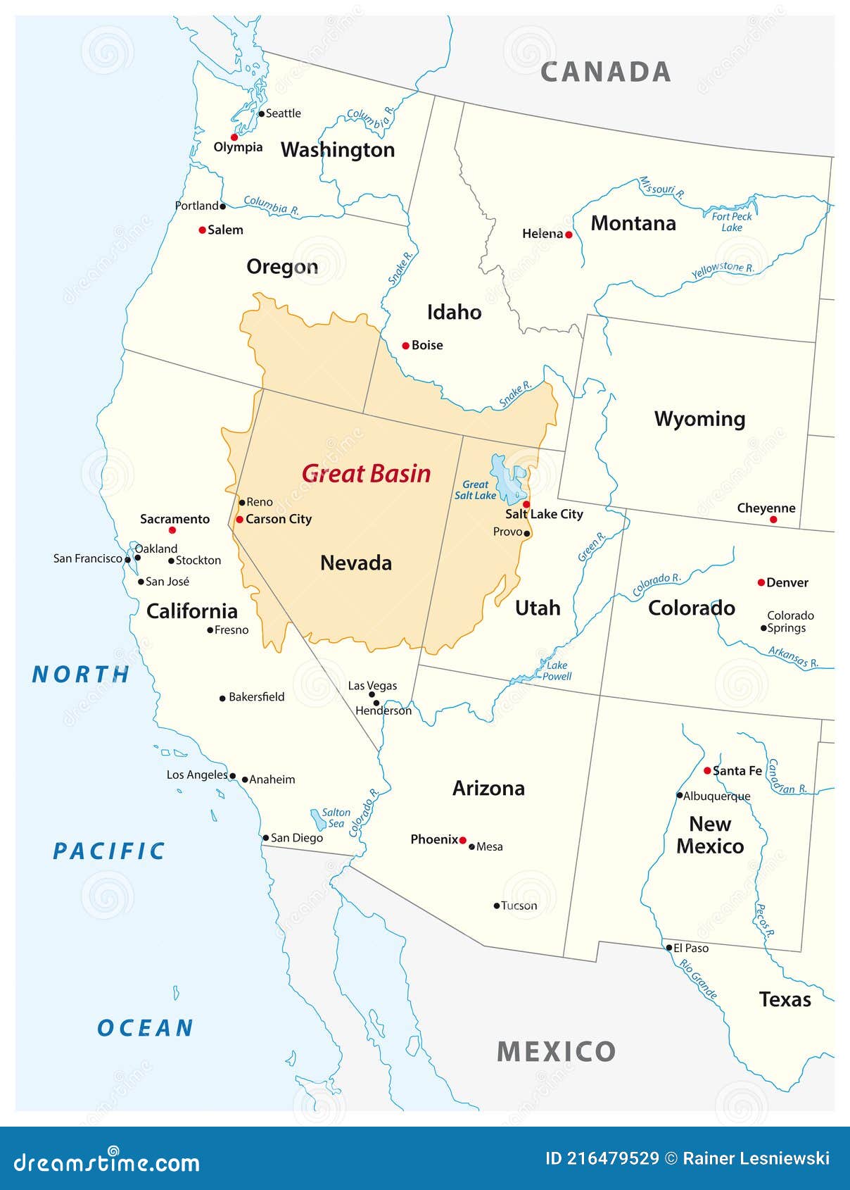 Mapa De La Cuenca De Uinta Piceance