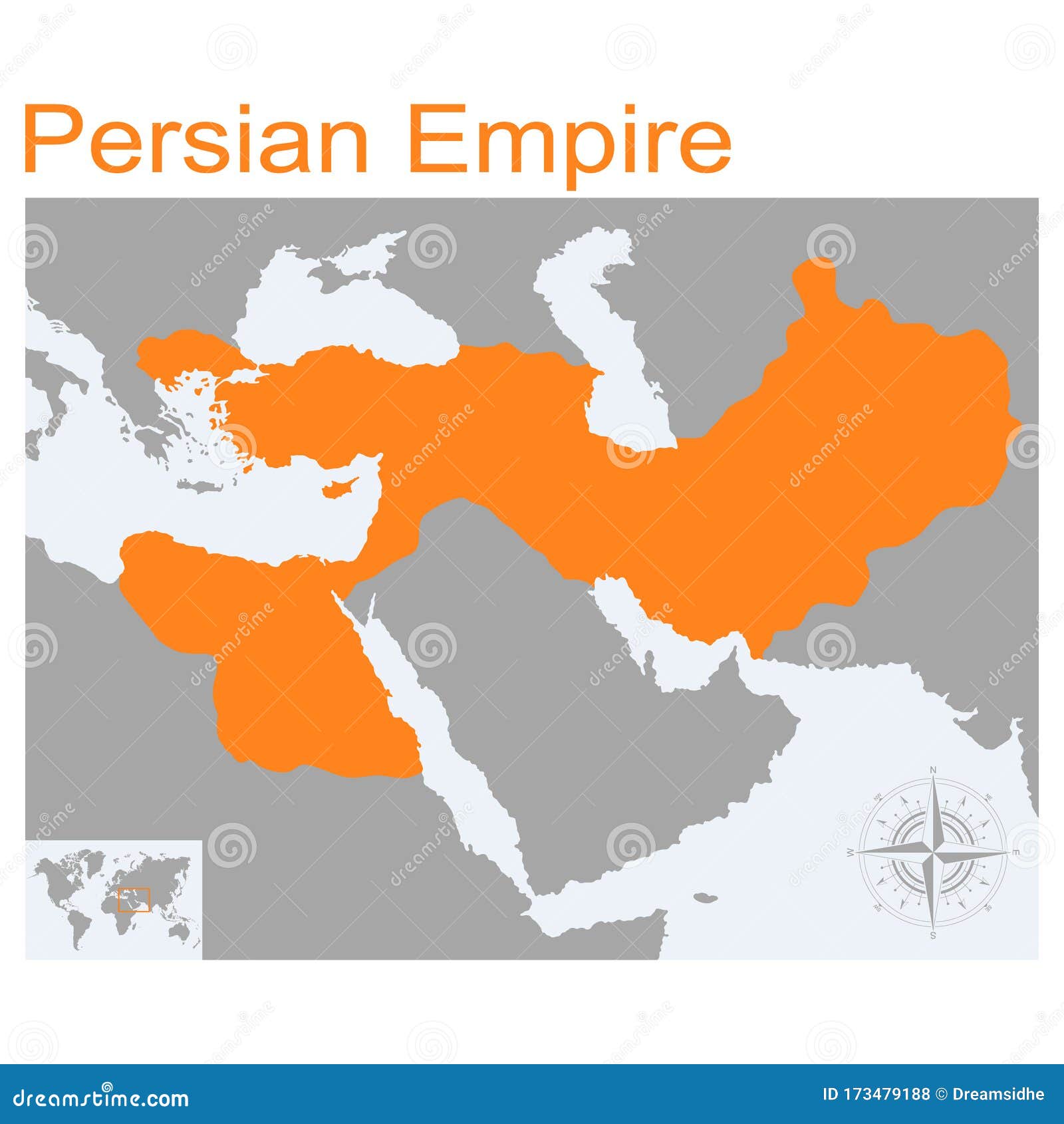 Mapa Vectorial Del Imperio Persa Ilustración del Vector - Ilustración ...