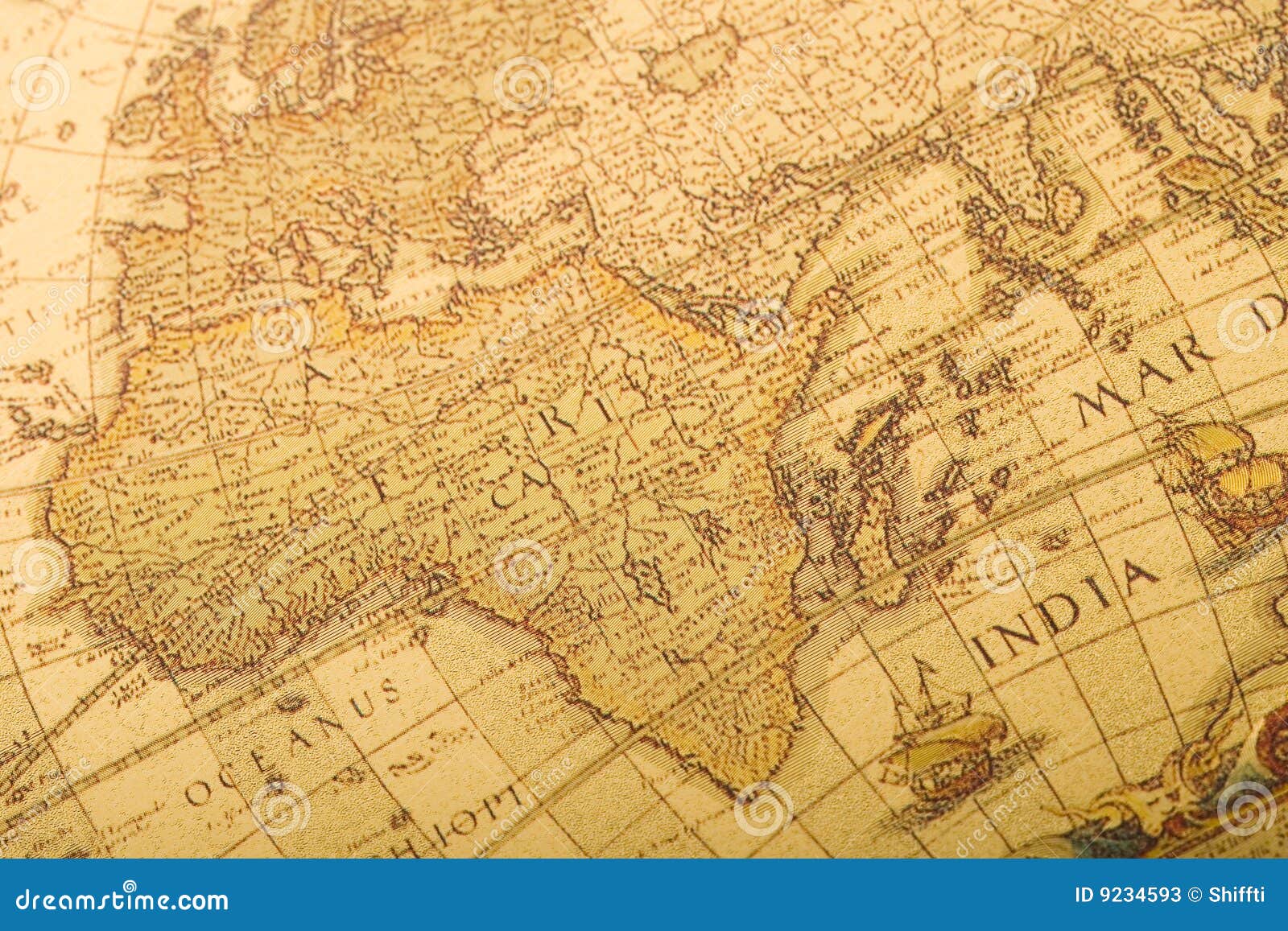 Mapa velho imagem de stock. Imagem de dourado, macro, papel - 9234593
