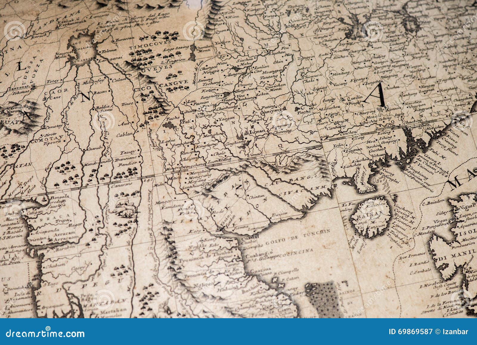 Mapa Velho Do Globo Da Terra Da Antiguidade Do Vintage Imagem de Stock ...