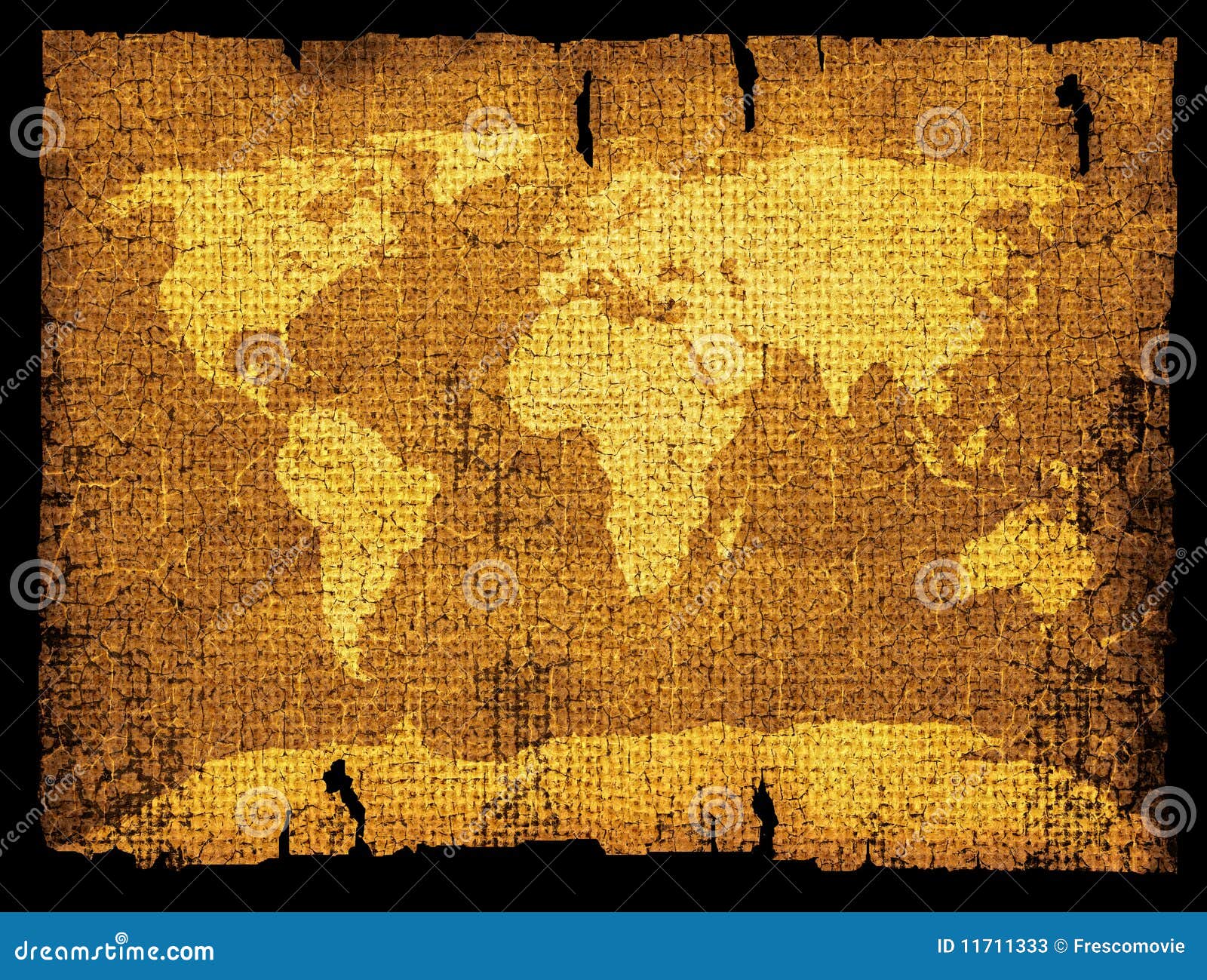 Mapa velho do mundo ilustração stock. Ilustração de pergaminho - 11711333