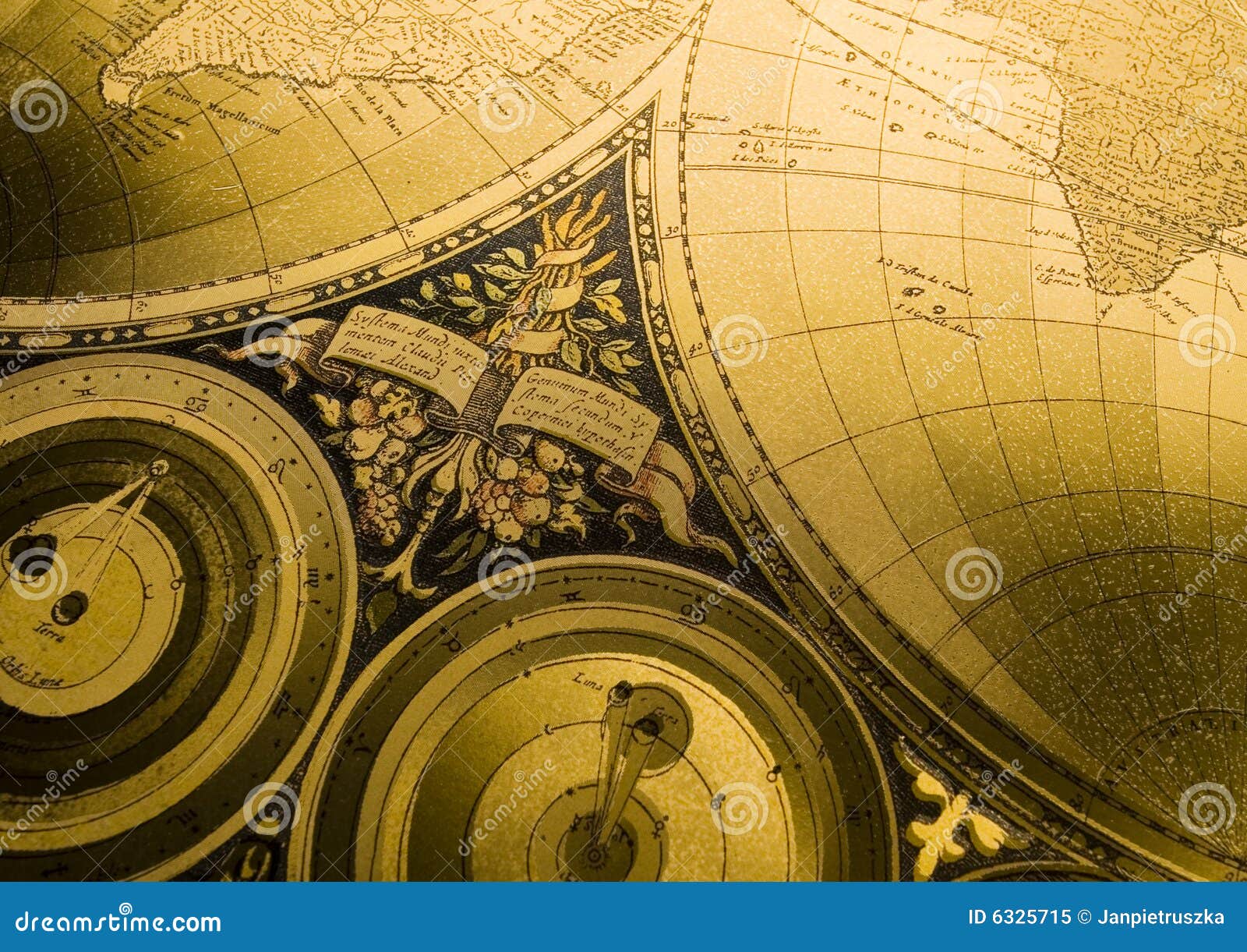 Mapa velho do mundo imagem de stock. Imagem de cartografia - 6325715