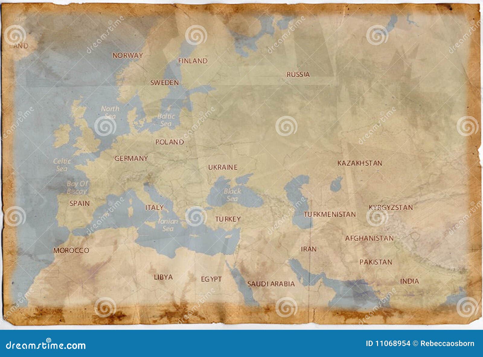 Mapa velho do vintage foto de stock. Imagem de nearsighted - 11068954
