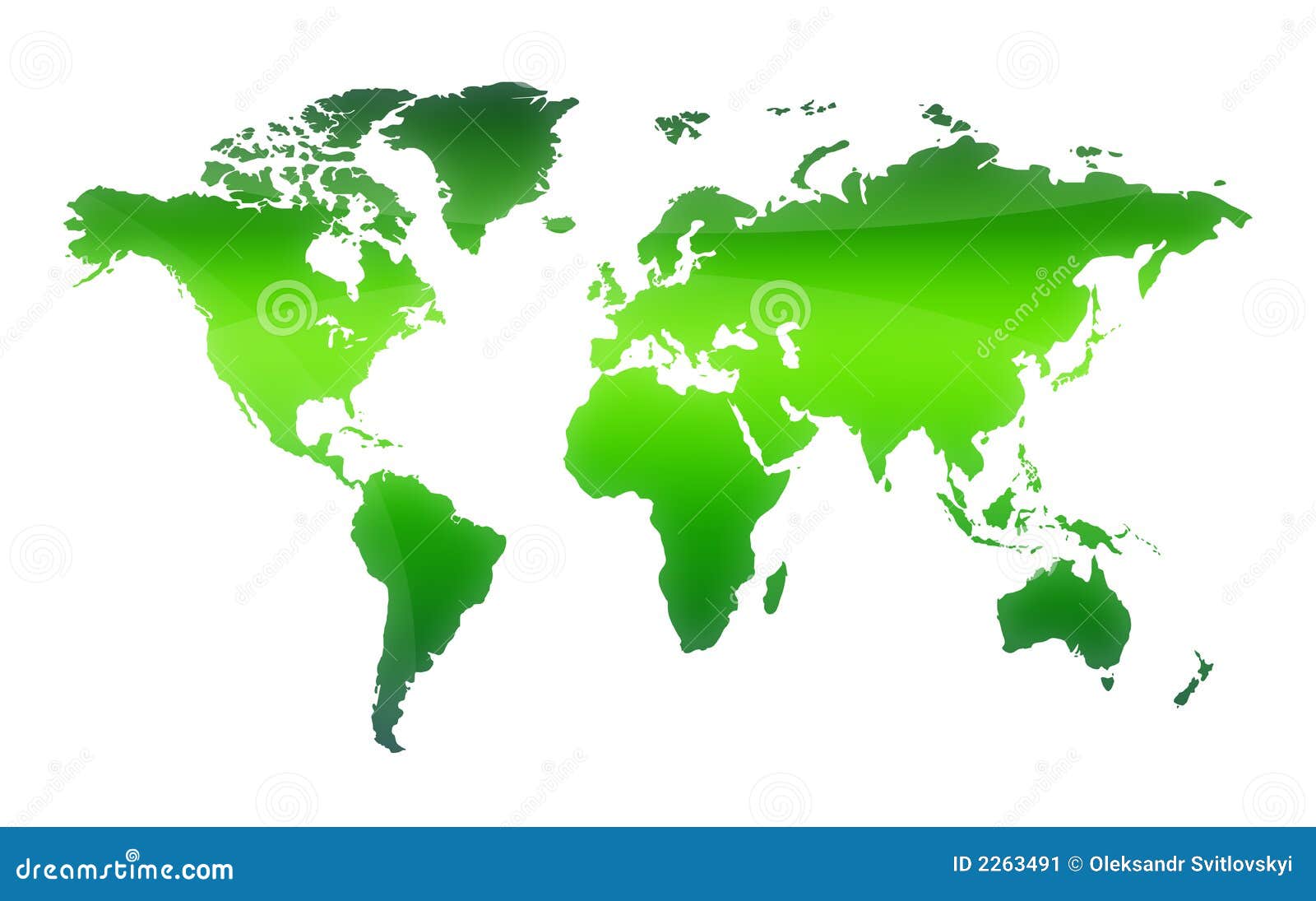 Mapa verde do mundo ilustração stock. Ilustração de europa - 2263491