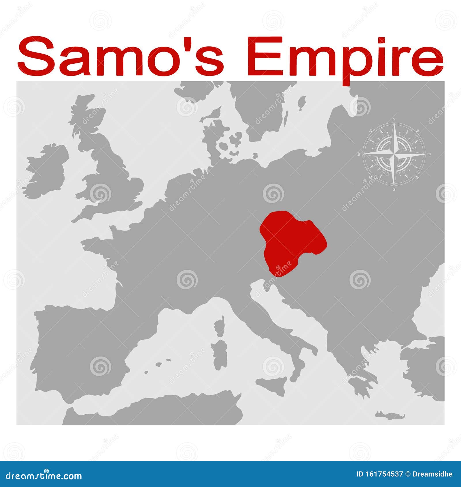 Mapa Vetorial Do Império Samos Ilustração do Vetor - Ilustração de ...